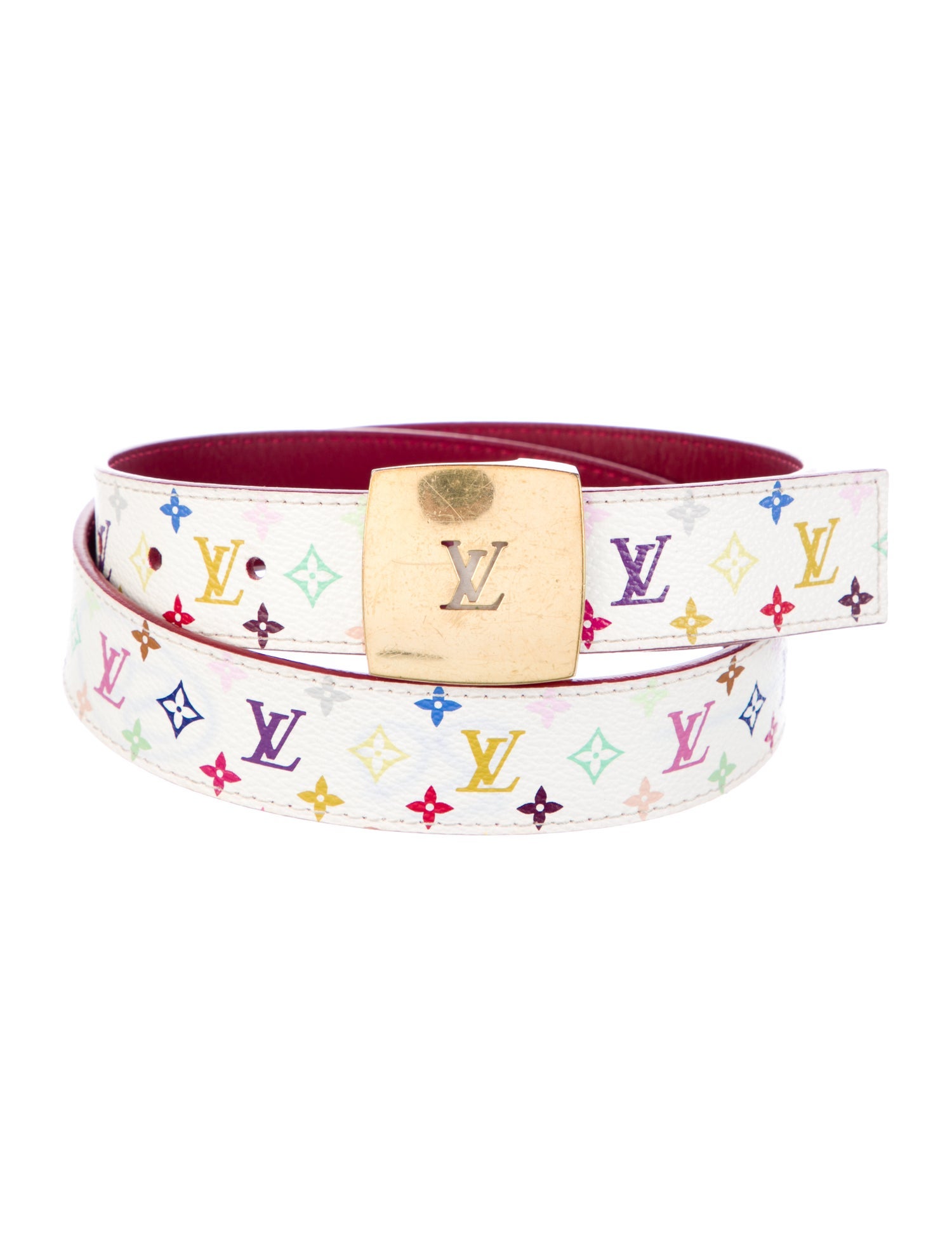 Louis Vuitton Multicolore Monogram Pattern Belt - White Belts ...