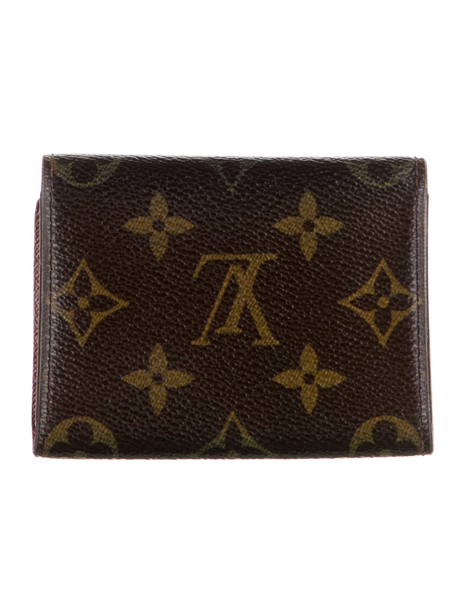 Louis Vuitton LV Monogram Coated Canvas Card Case w/ Tags - Brown ...