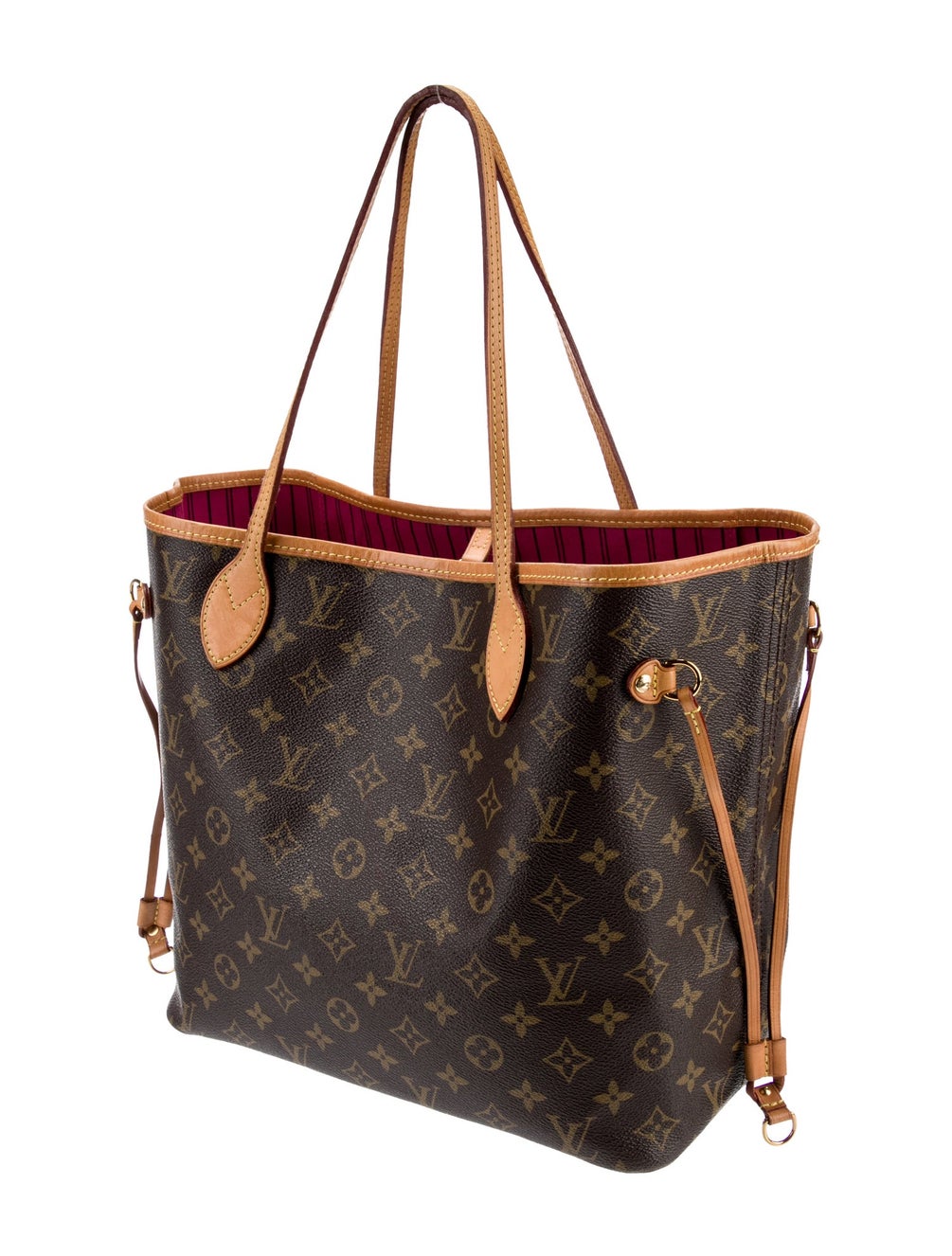 Louis Vuitton LV Monogram Neverfull w/Pouch MM - Brown Totes, Handbags ...