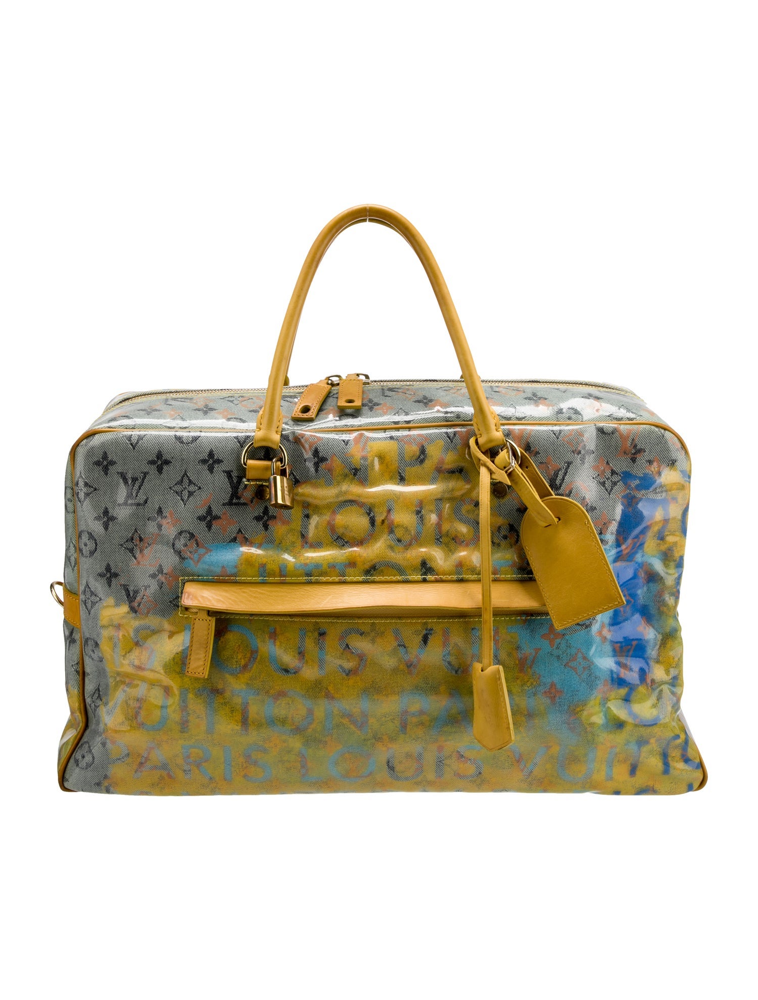 Louis Vuitton PVC x Richard Prince Monogram Pulp Weekender - Yellow ...