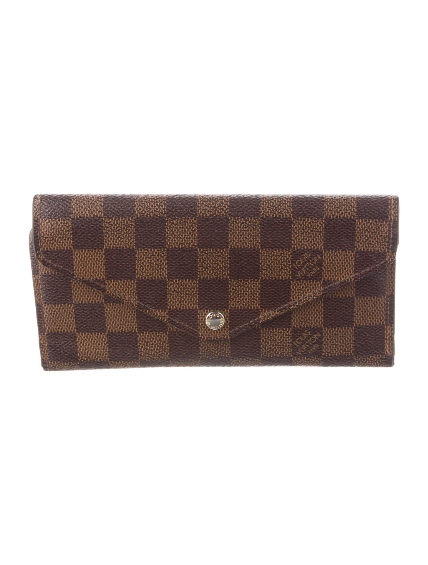 Louis Vuitton 2017 Damier Ebene Pattern Emilie Wallet - Brown Wallets ...