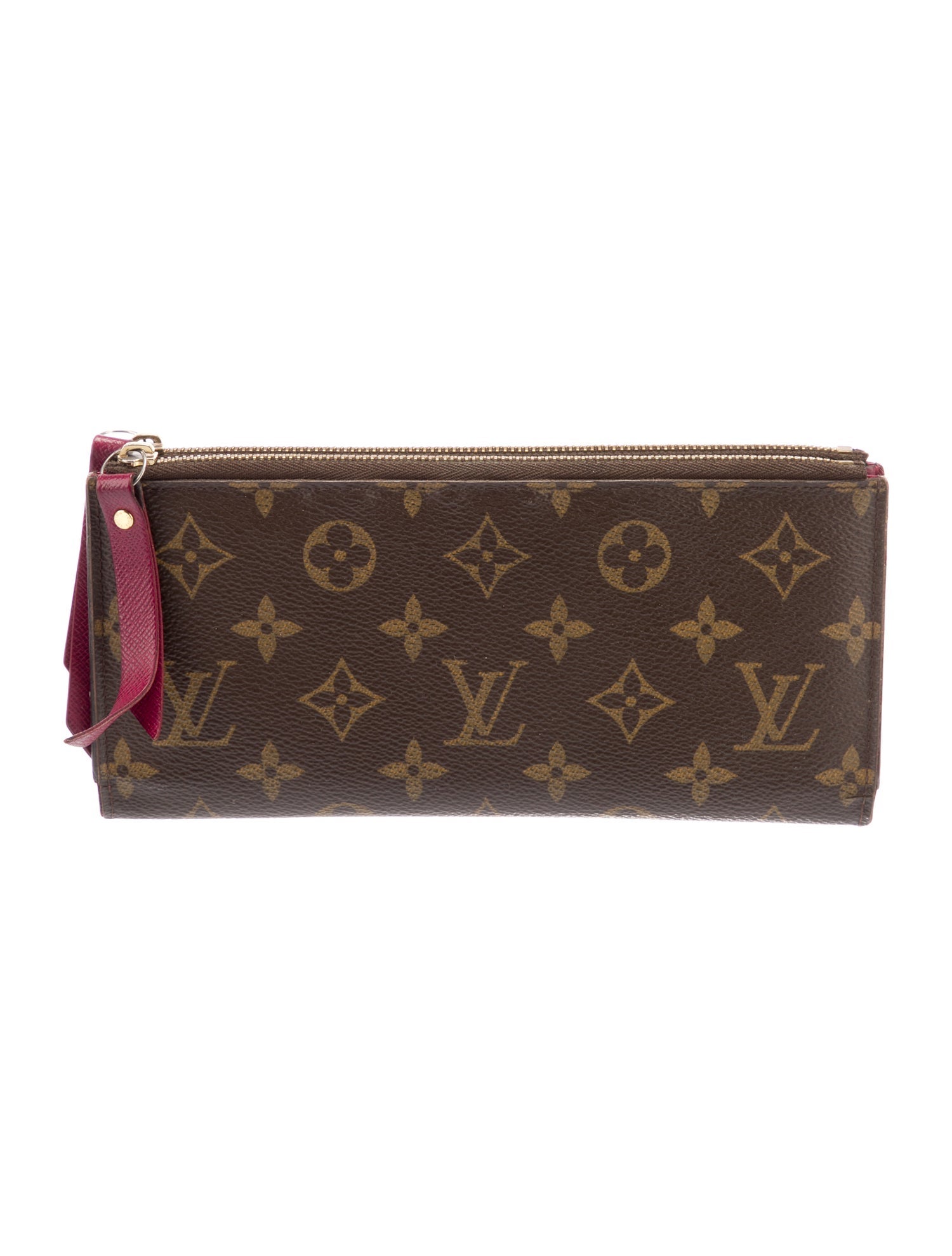 Louis Vuitton Monogram Pattern Coated Canvas Adèle Wallet - Brown ...