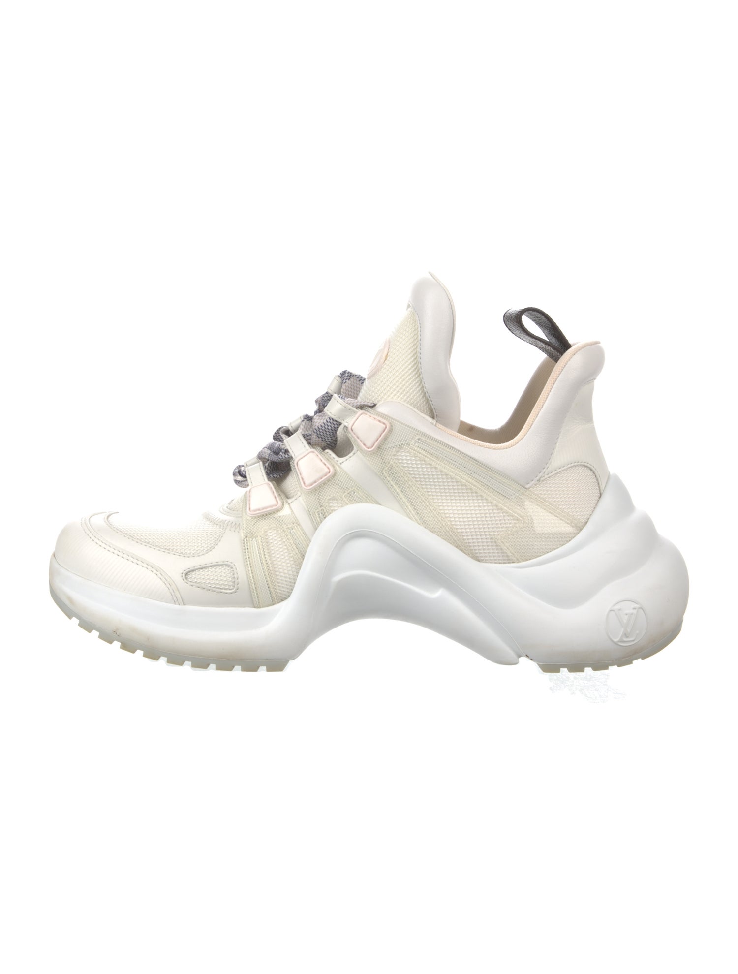 Louis Vuitton LV Monogram Leather Chunky Sneakers - White Sneakers ...