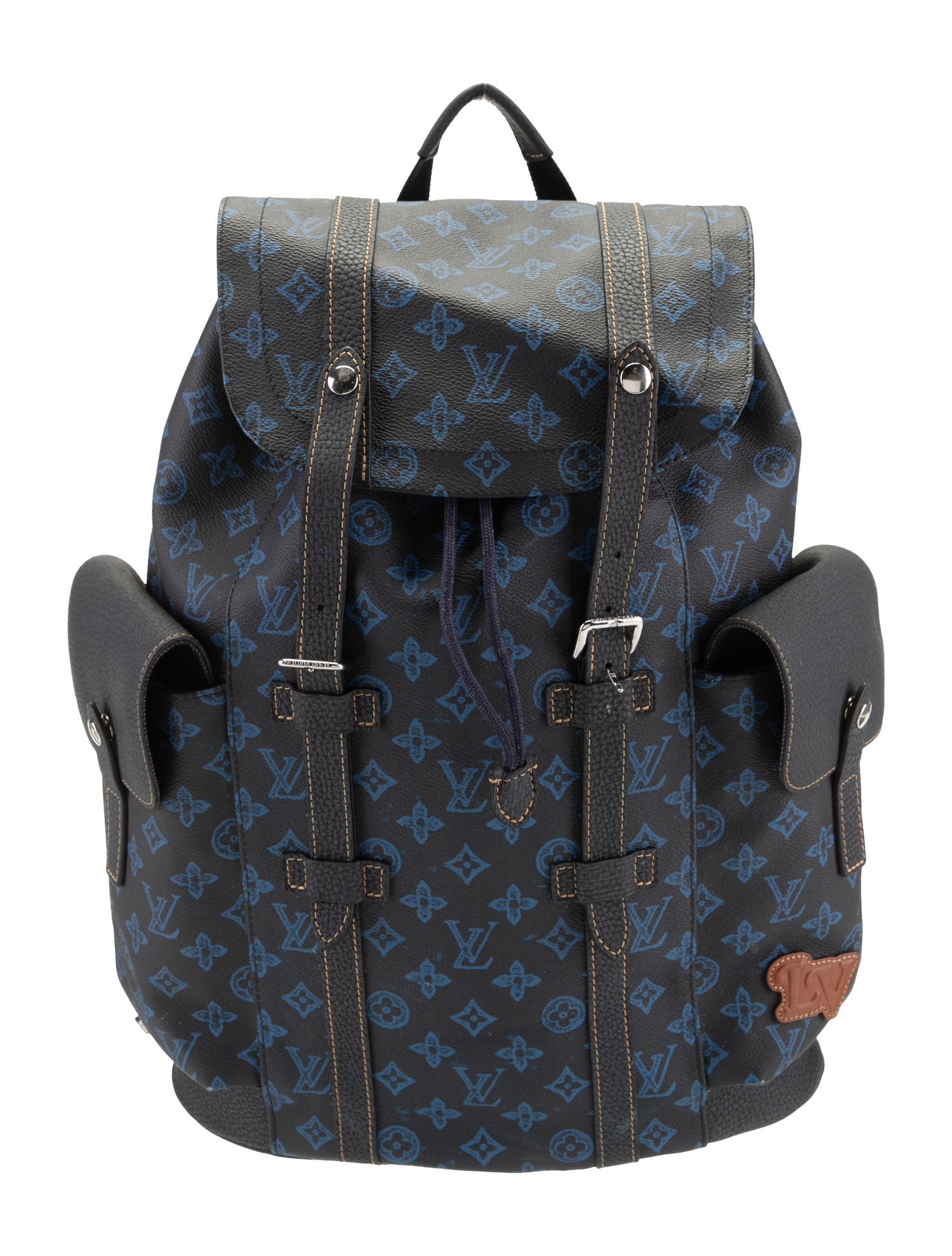 Louis Vuitton Monogram Upside Down Discovery Backpack - Blue Backpacks ...