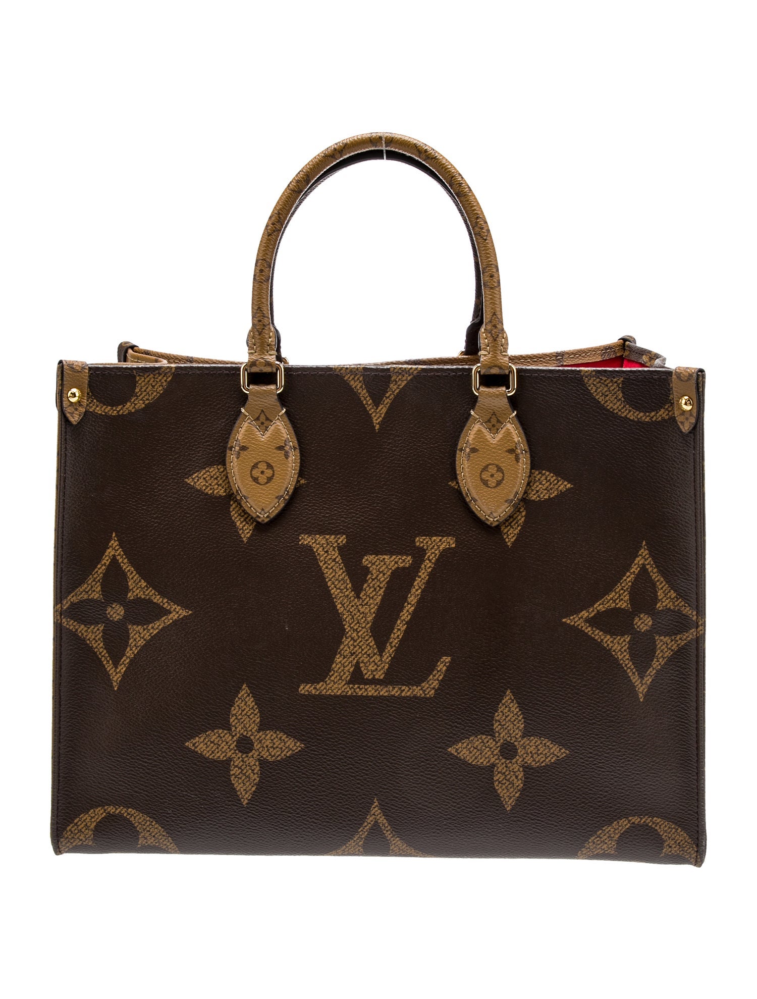 Louis Vuitton Monogram Giant Reverse OnTheGo MM - Brown Totes, Handbags ...