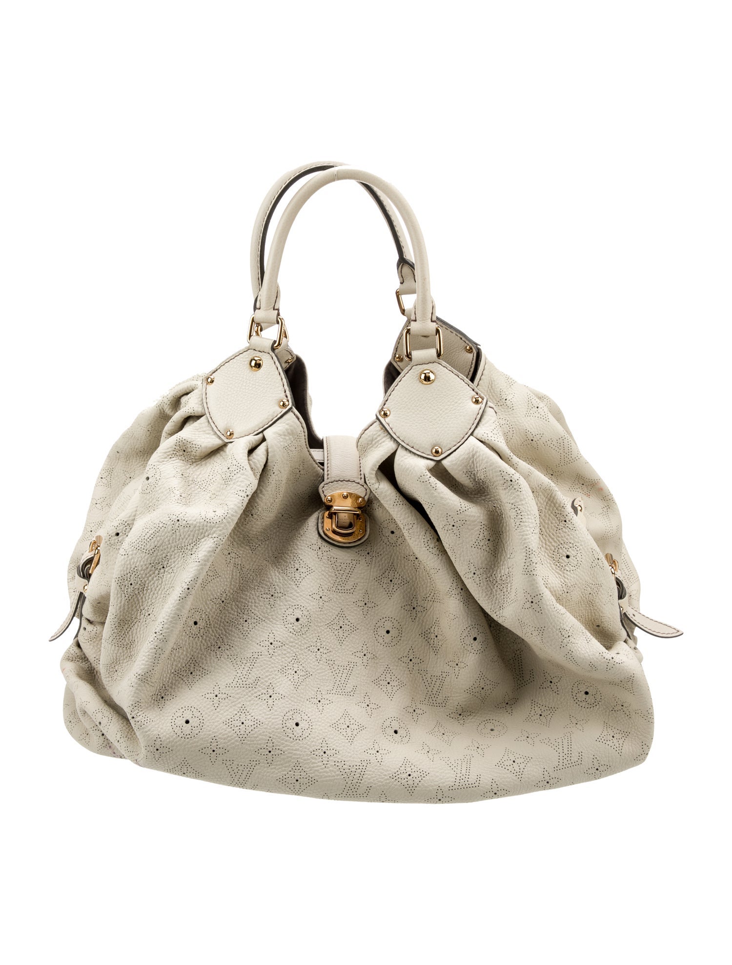Louis Vuitton Mahina Leather Mahina Hobo GM Vintage - Neutrals Totes ...