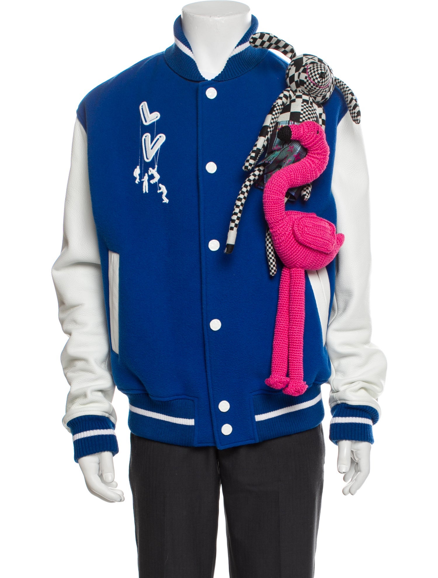 Louis Vuitton 2021 LV Monogram Varsity Jacket - Blue Outerwear ...