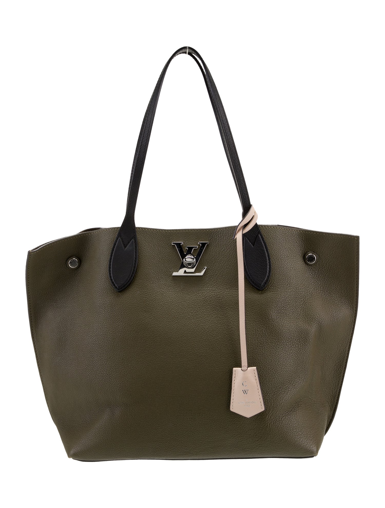 Louis Vuitton Taurillon Leather Lockme Go Tote - Green Totes, Handbags ...