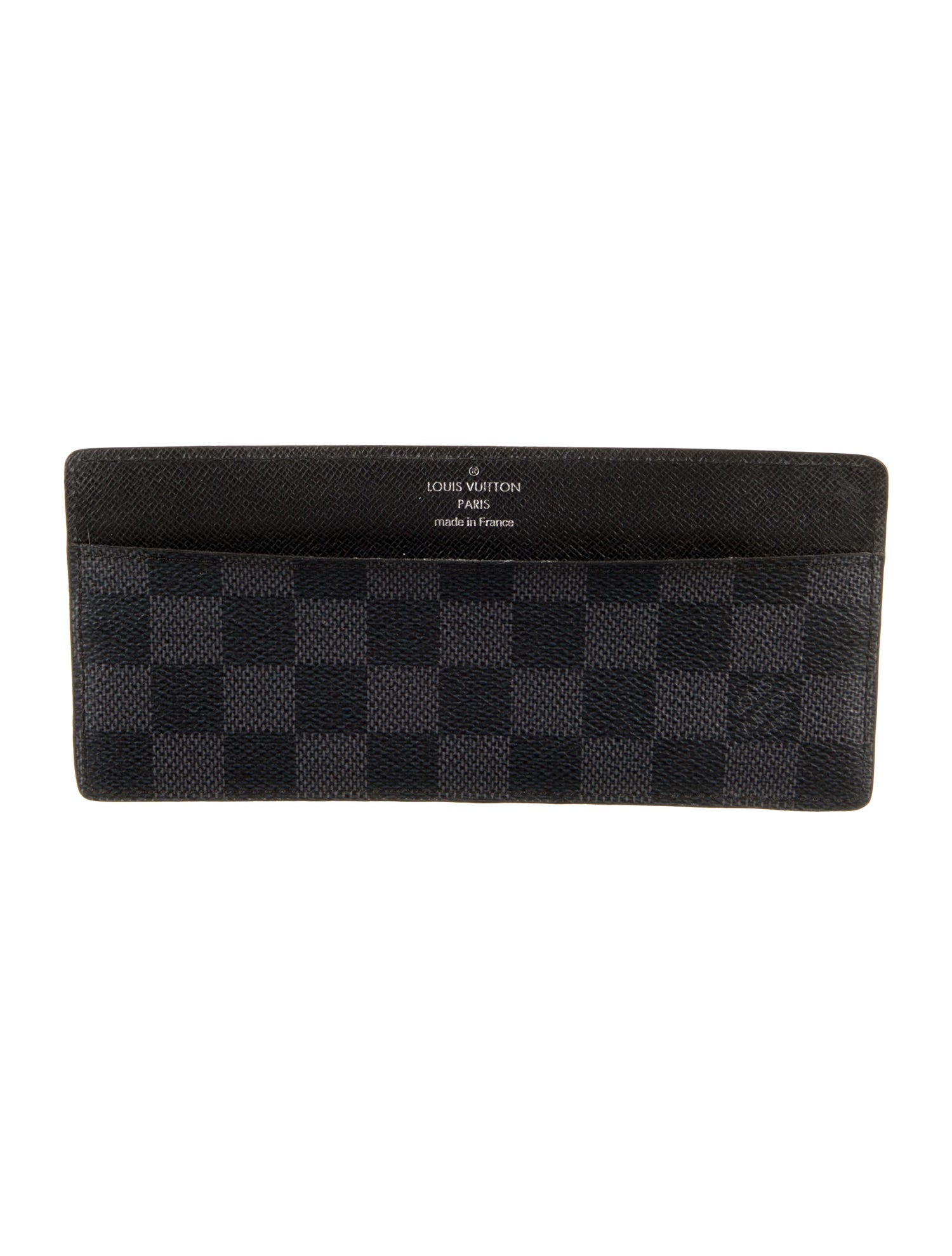 Louis Vuitton Damier Graphite Pattern Continental Wallet - Black ...