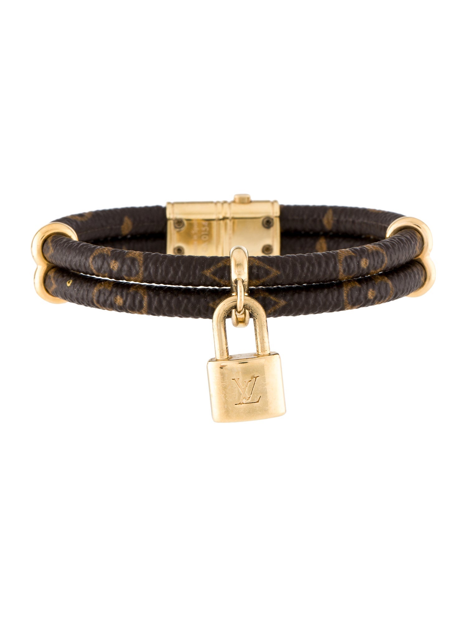 Louis Vuitton Keep It Twice Monogram Bracelet Brass Wrap Bracelets LOU953446 The RealReal