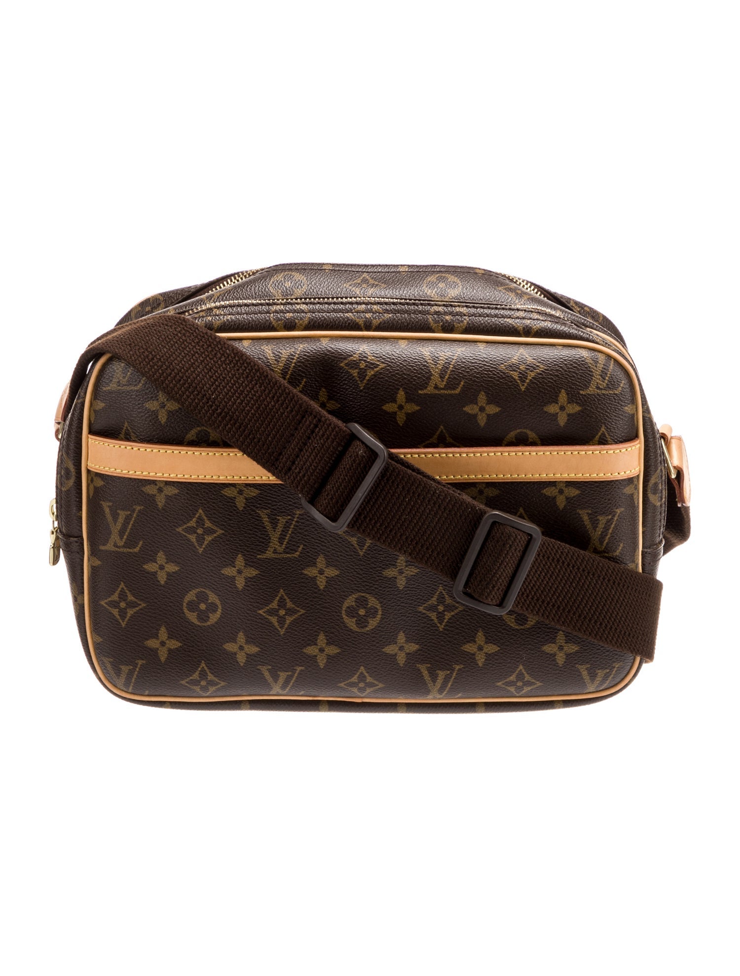 Louis Vuitton Vintage Monogram Reporter GM - Brown Crossbody Bags ...