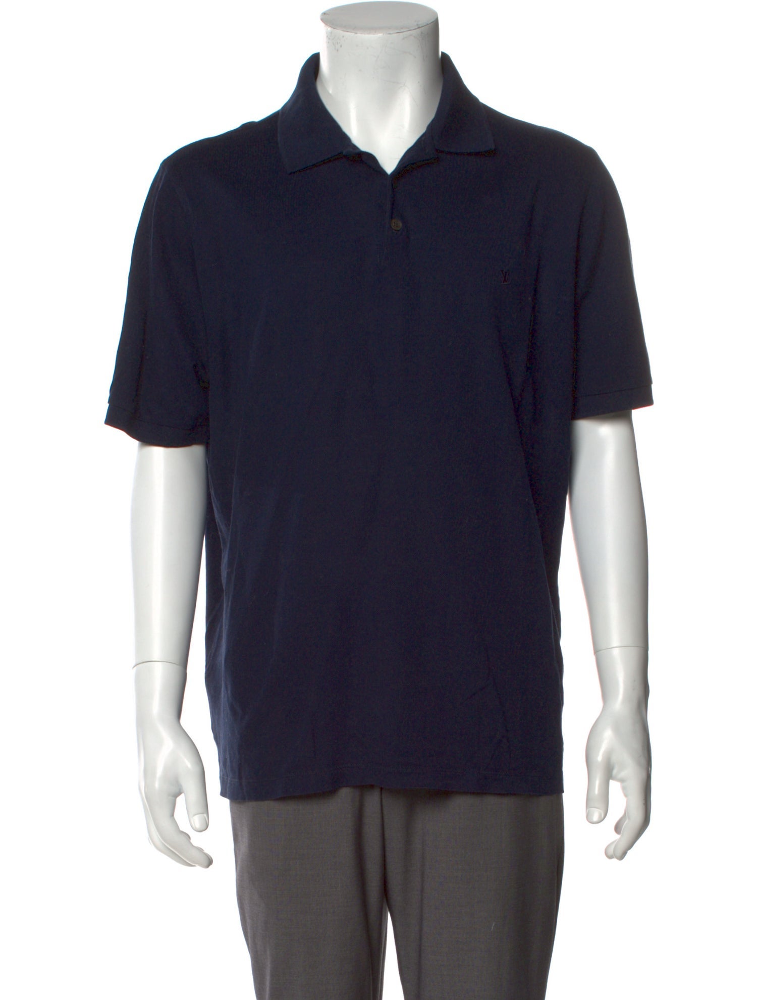 Louis Vuitton 2011 LV Monogram Polo Shirt - Blue Polos, Clothing ...