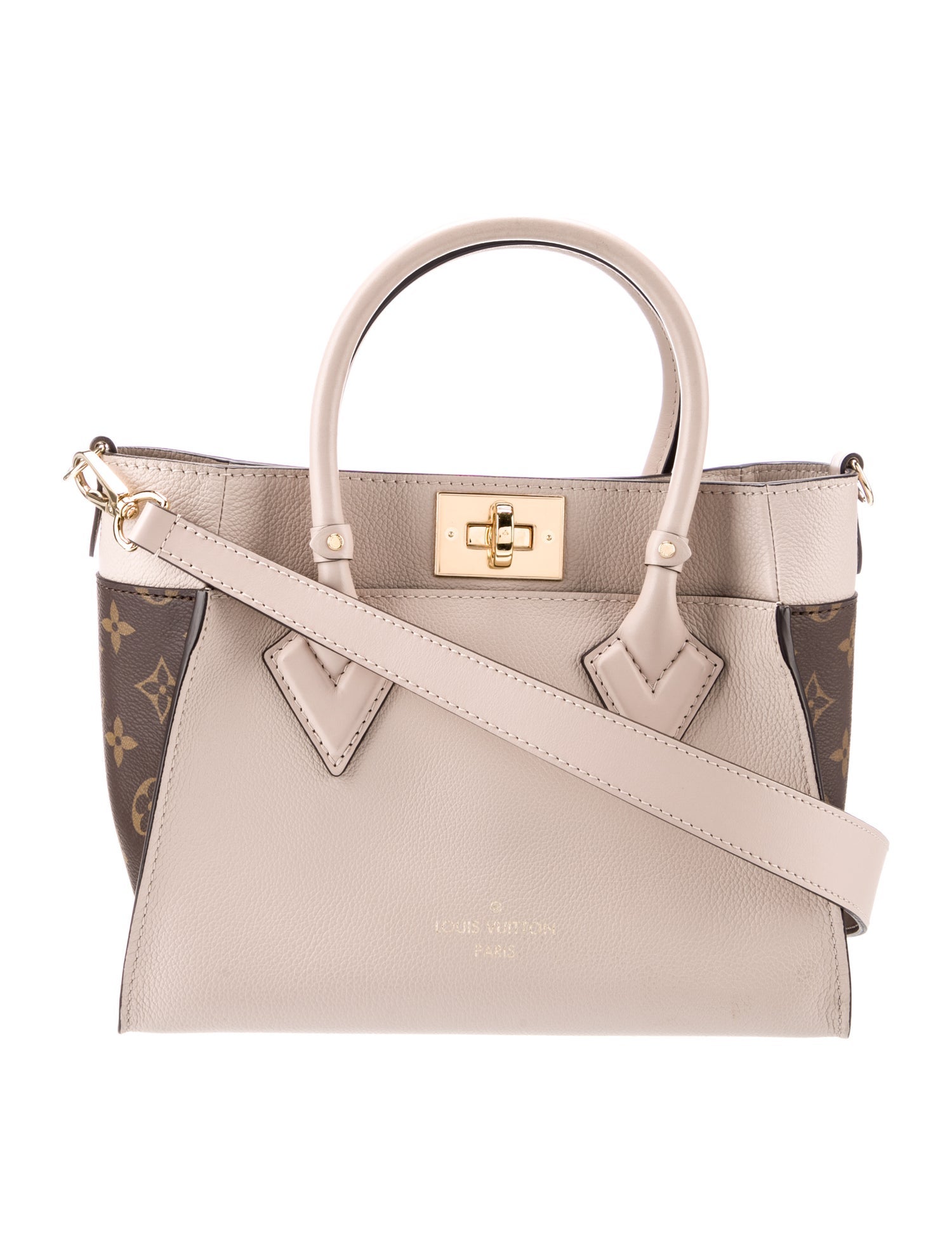 Louis Vuitton LV Monogram On My Side PM - Neutrals Handle Bags ...