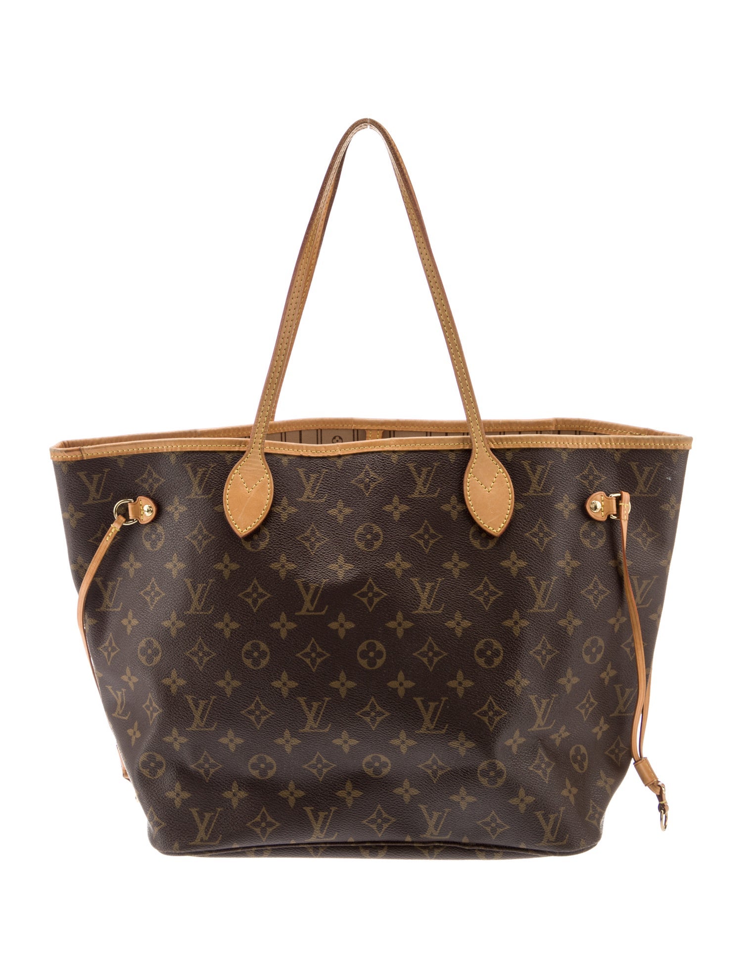 Louis Vuitton Monogram Neverfull MM w/ Pouch - Brown Totes, Handbags ...