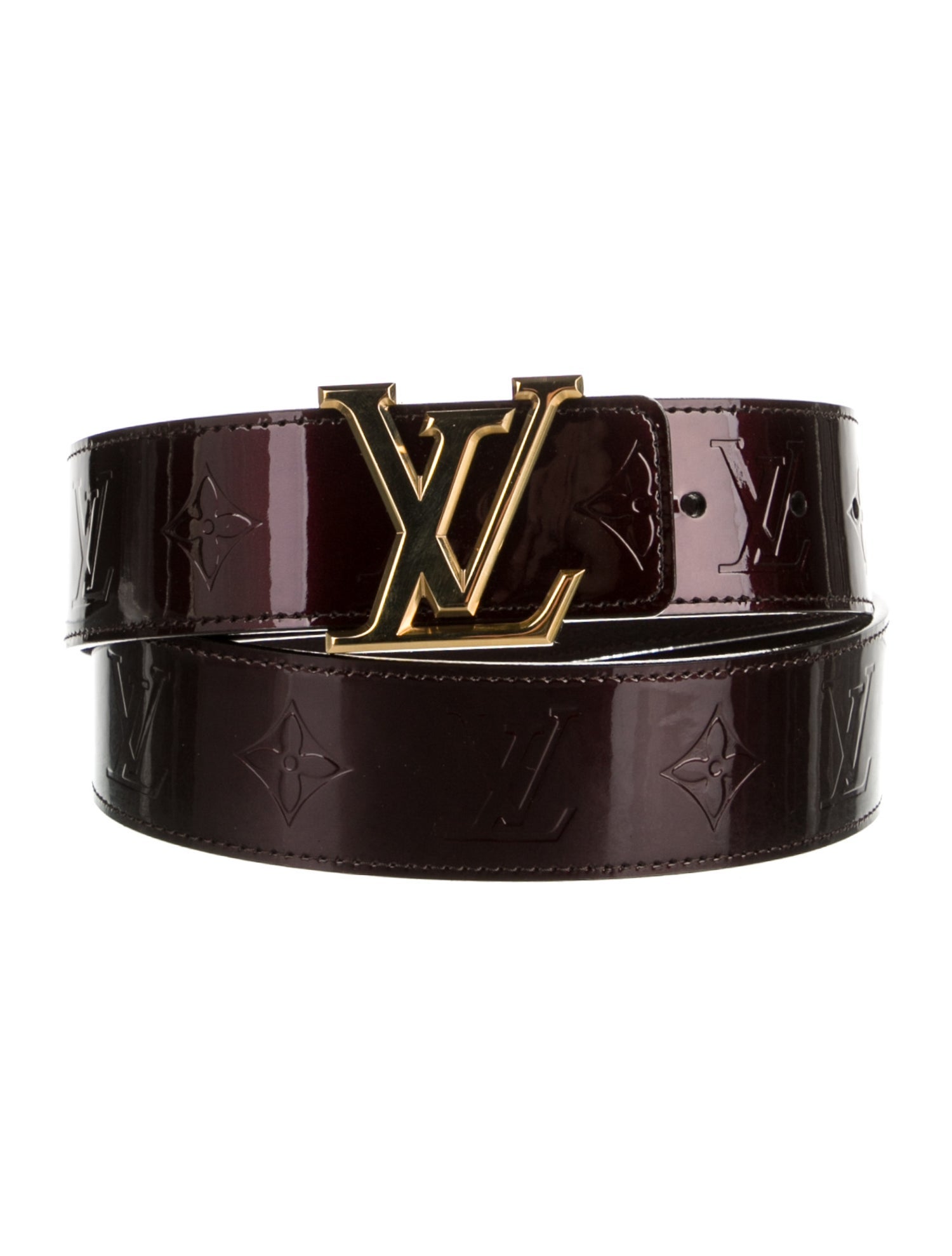 Louis Vuitton 2014 LV Facettes 40MM Belt Kit - Burgundy Belts ...
