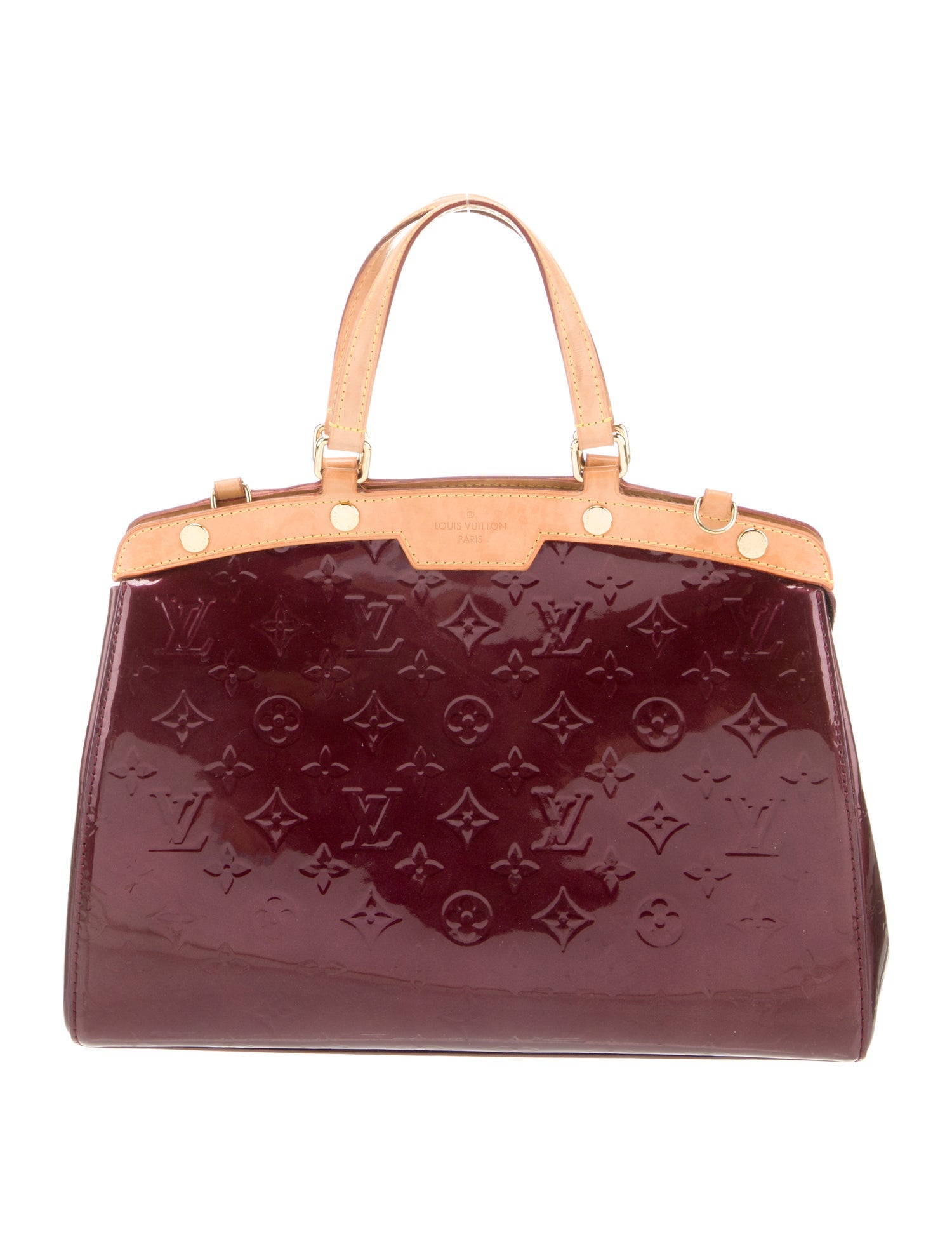 Louis Vuitton Monogram Vernis Brea MM Vintage - Burgundy Handle Bags ...