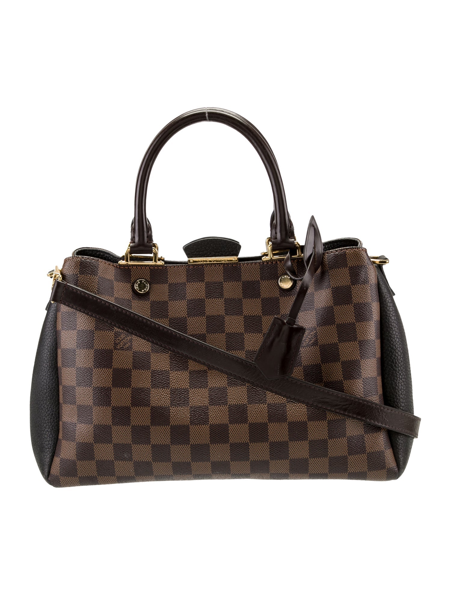 Louis Vuitton Damier Ebene Pattern Graceful PM - Brown Handle Bags ...