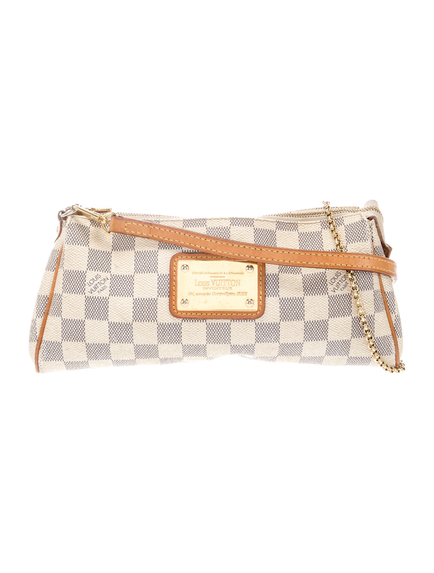 Louis Vuitton Damier Azur Eva Pochette - Neutrals Crossbody Bags ...