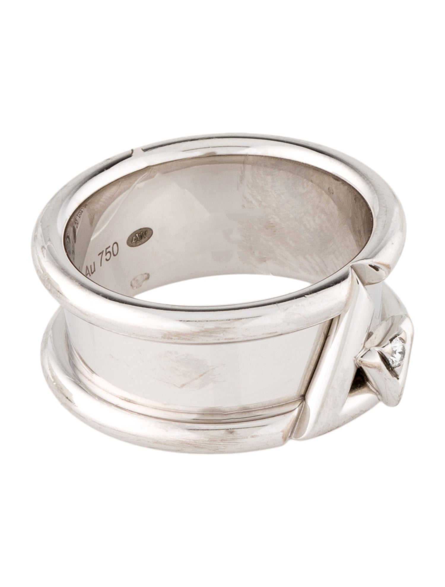 Bvlgari 18K Diamond B.zero1 Zaha Hadid Design Legend Ring - Rhodium ...