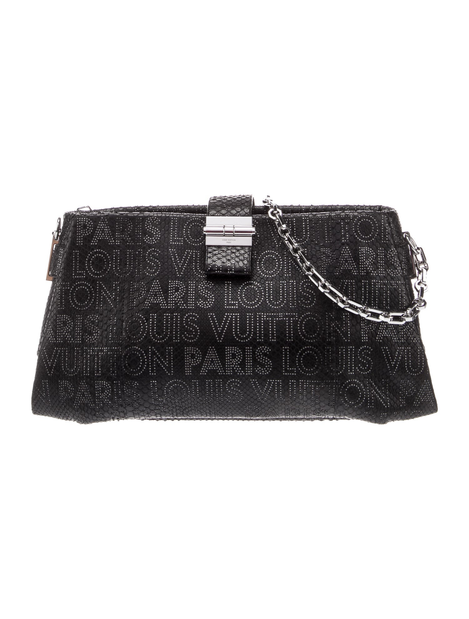 Louis Vuitton Python Perfore Lutece - Black Shoulder Bags, Handbags ...