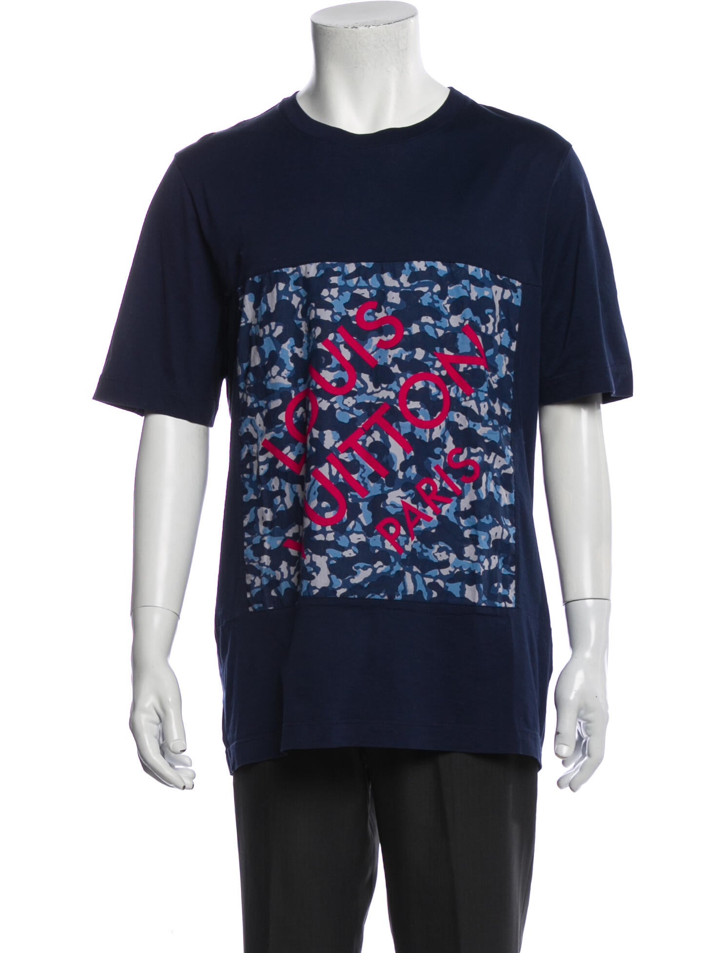 Louis Vuitton 2014 Graphic Print T-Shirt - Blue T-Shirts, Clothing ...