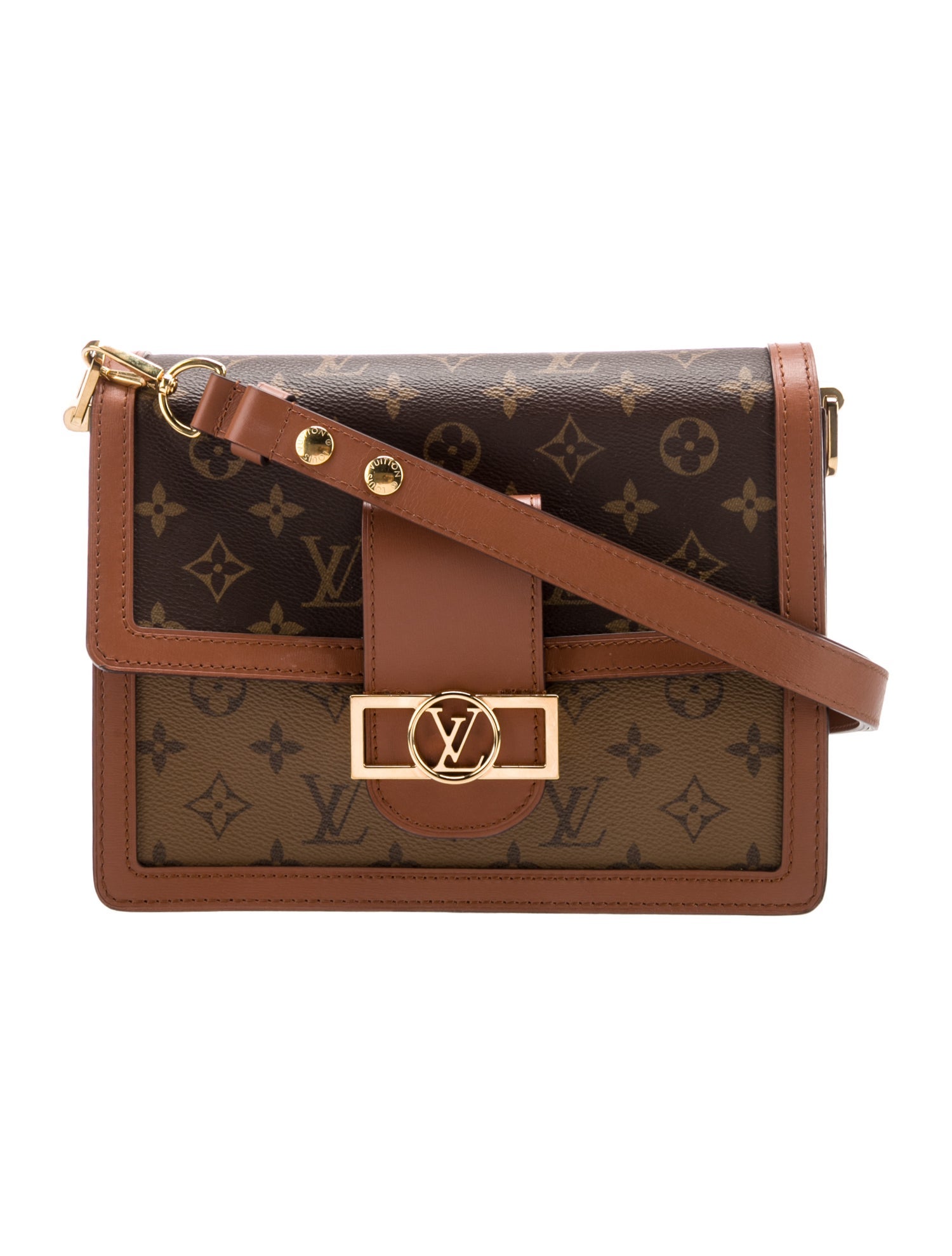 Louis Vuitton Monogram Reverse Dauphine MM - Brown Shoulder Bags ...