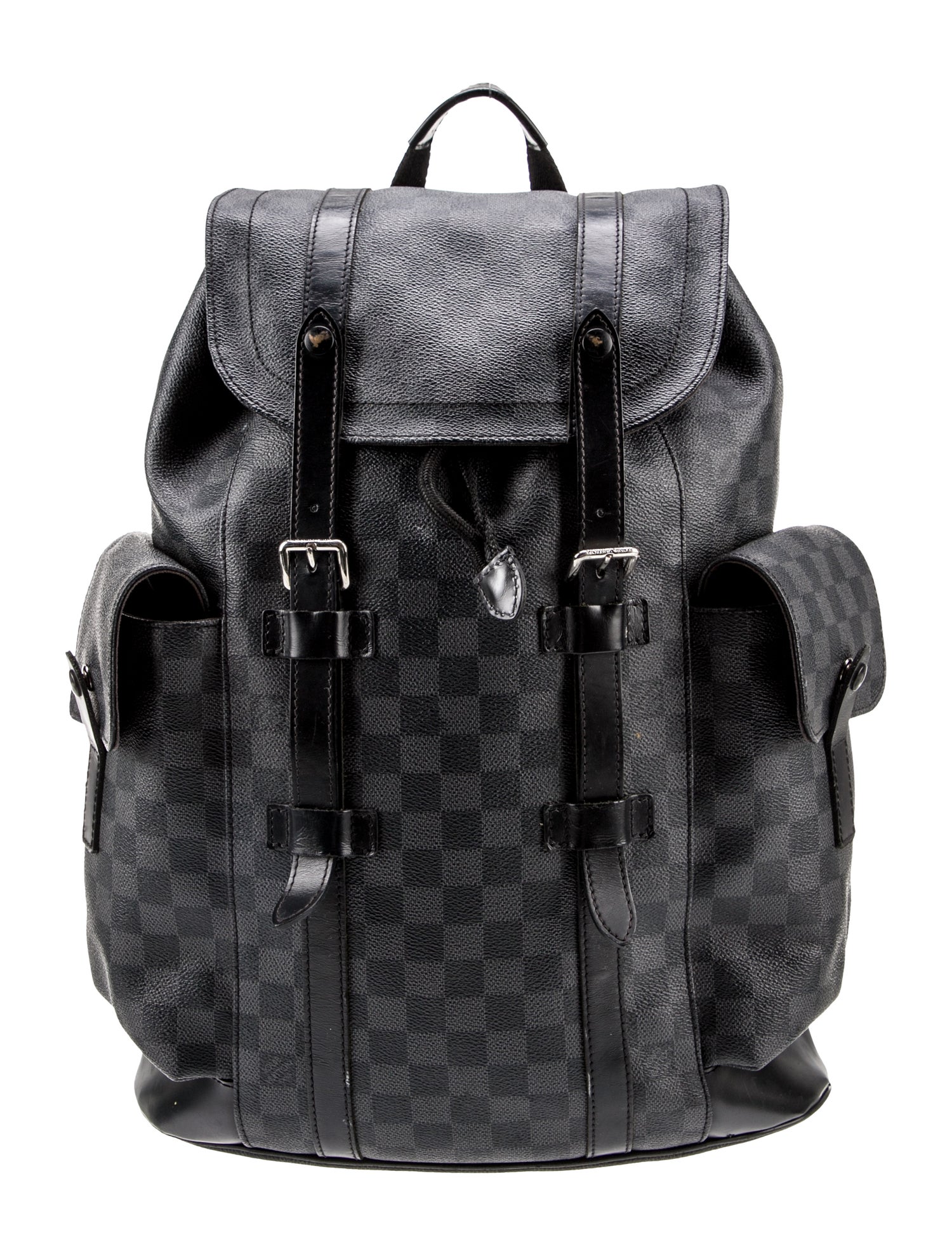 Louis Vuitton Damier Graphite Christopher MM - Black Backpacks, Bags ...