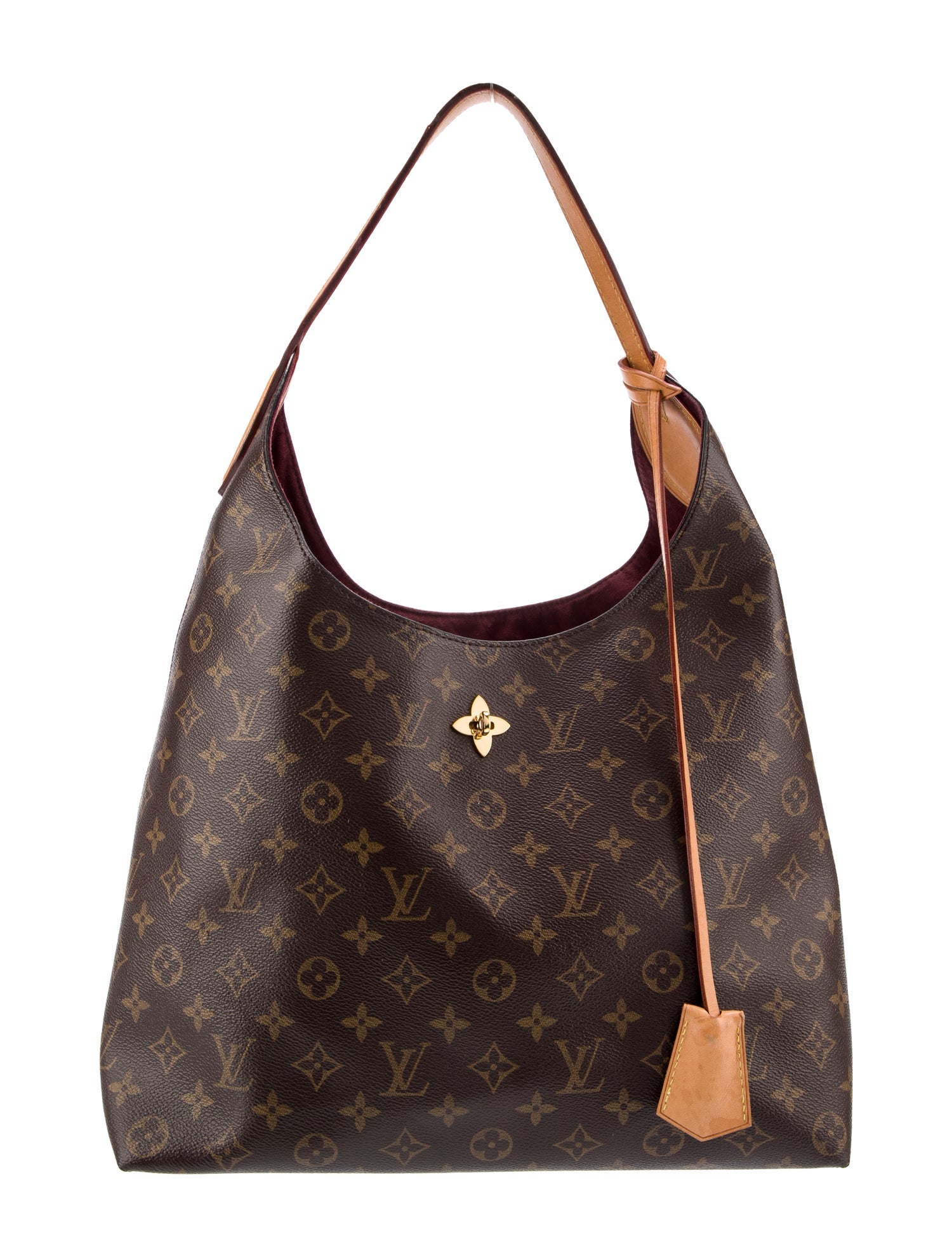 Louis Vuitton LV Monogram Flower Hobo - Brown Hobos, Handbags ...