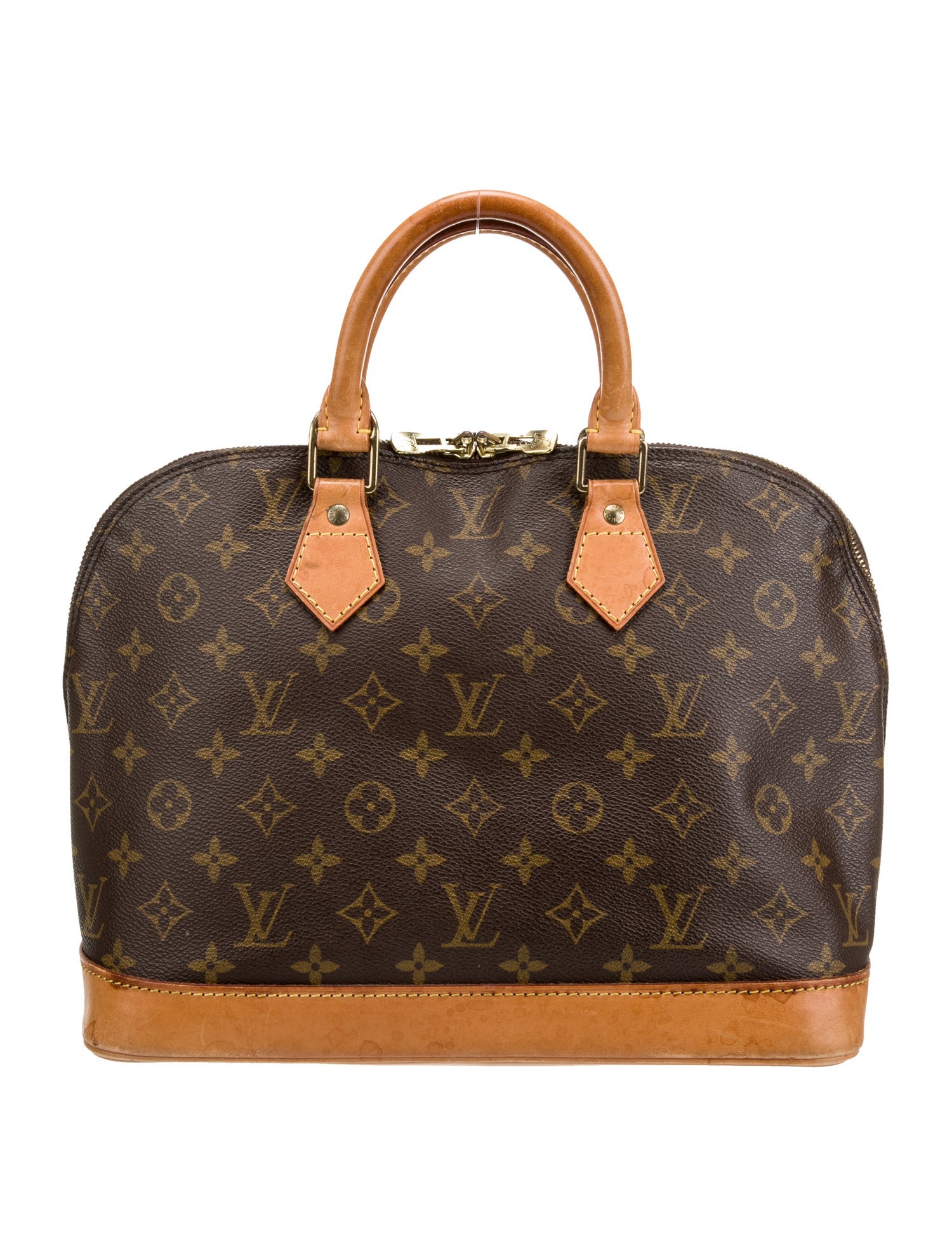 Louis Vuitton Coated Canvas Alma PM LV Monogram Vintage - Brown Handle ...