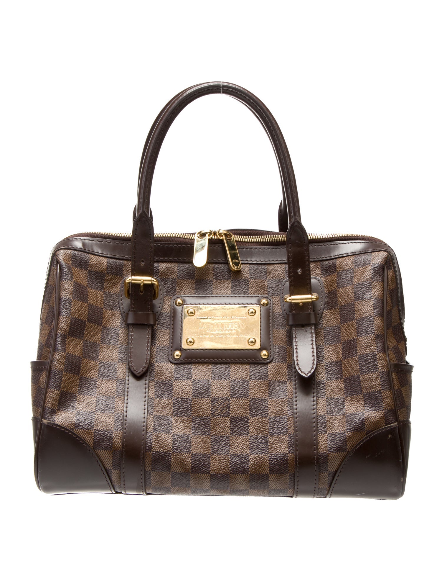 Louis Vuitton Damier Ebene Berkeley - Brown Handle Bags, Handbags ...