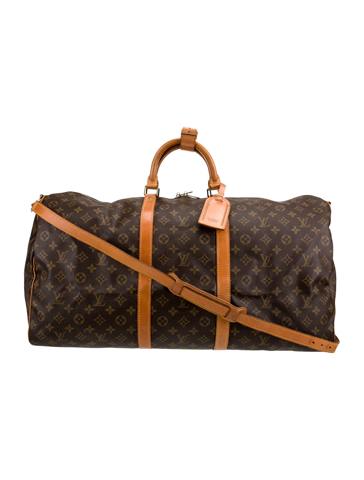 Louis Vuitton LV Monogram Keepall Bandouliere 60 Vintage - Brown Luggage and Travel, Handbags ...