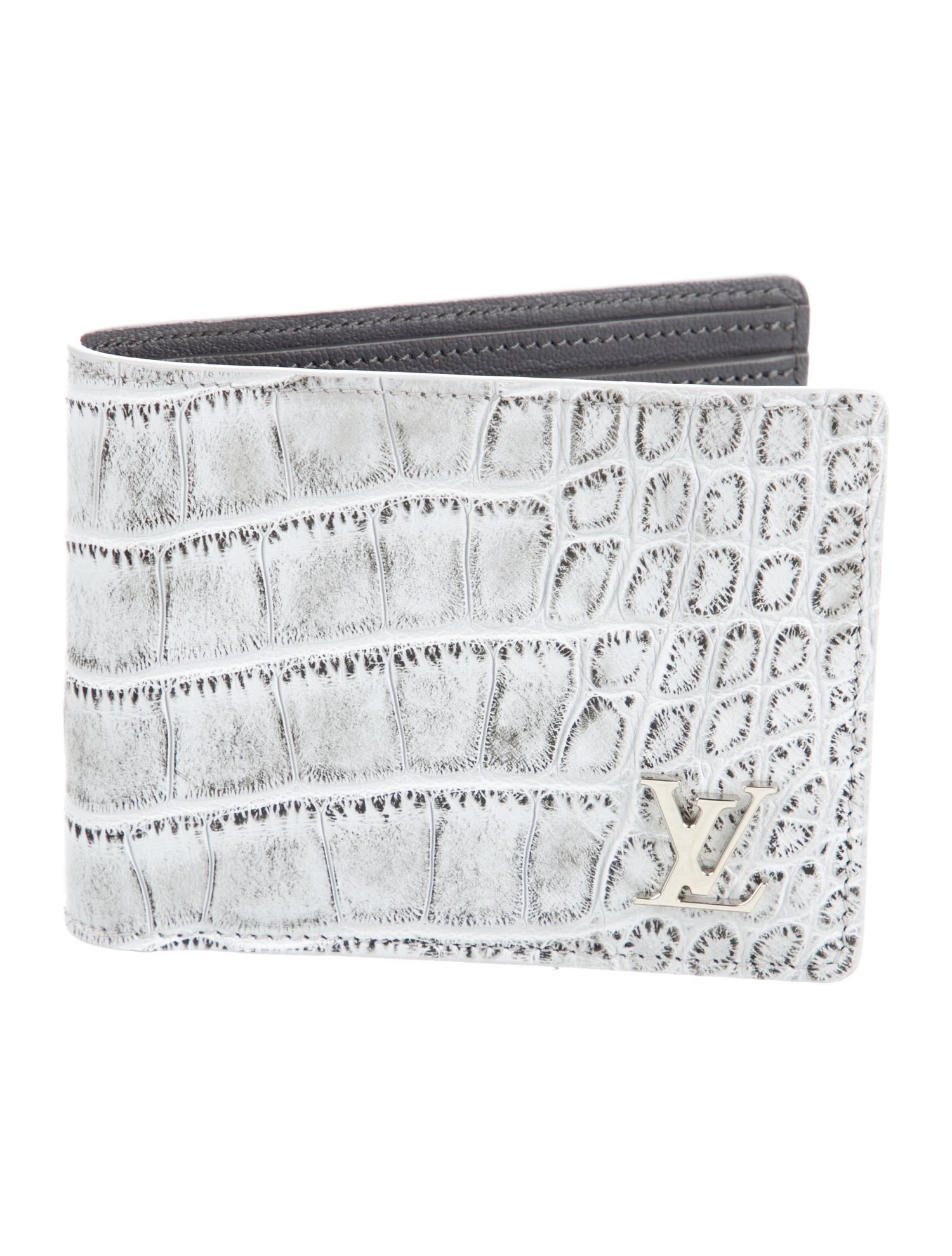 Louis Vuitton Alligator Multiple Wallet - Grey Wallets, Accessories ...
