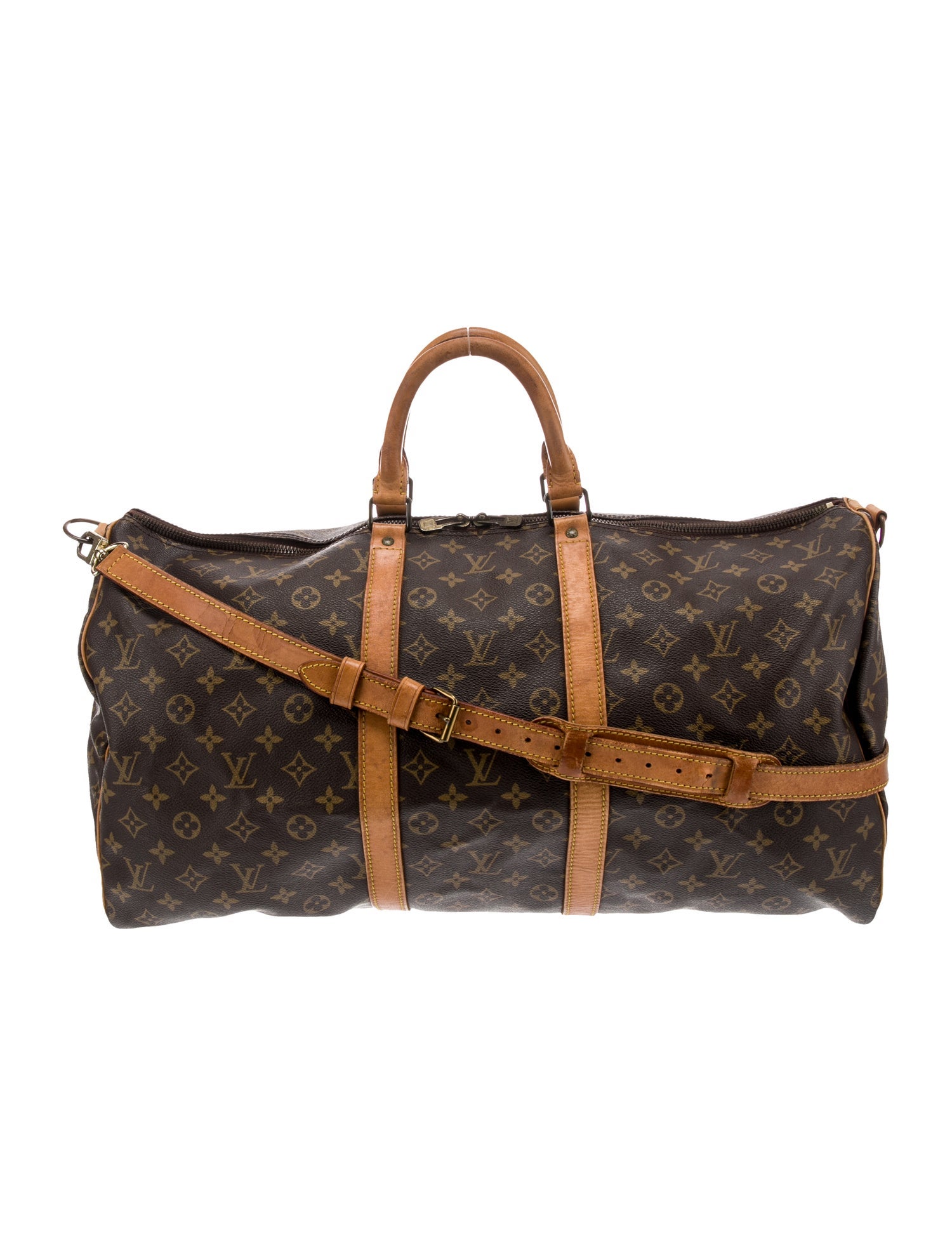 Louis Vuitton LV Monogram Keepall Bandouliere 60 Vintage - Brown Luggage and Travel, Handbags ...
