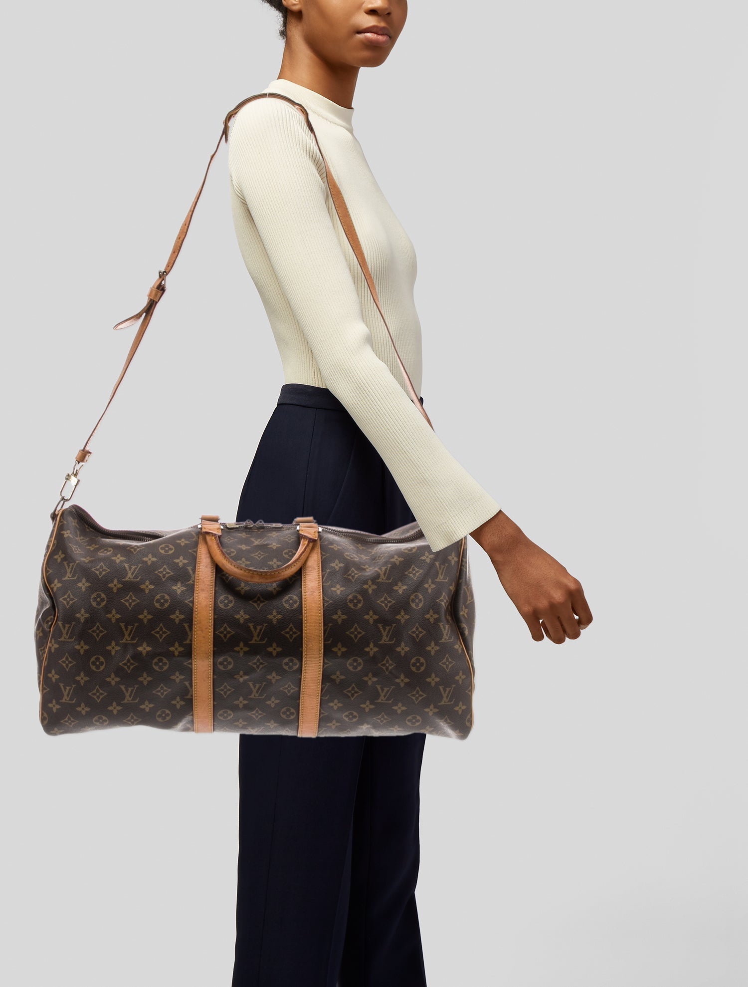 Louis Vuitton LV Monogram Keepall Bandouliere 50 - Brown Luggage and Travel, Handbags ...