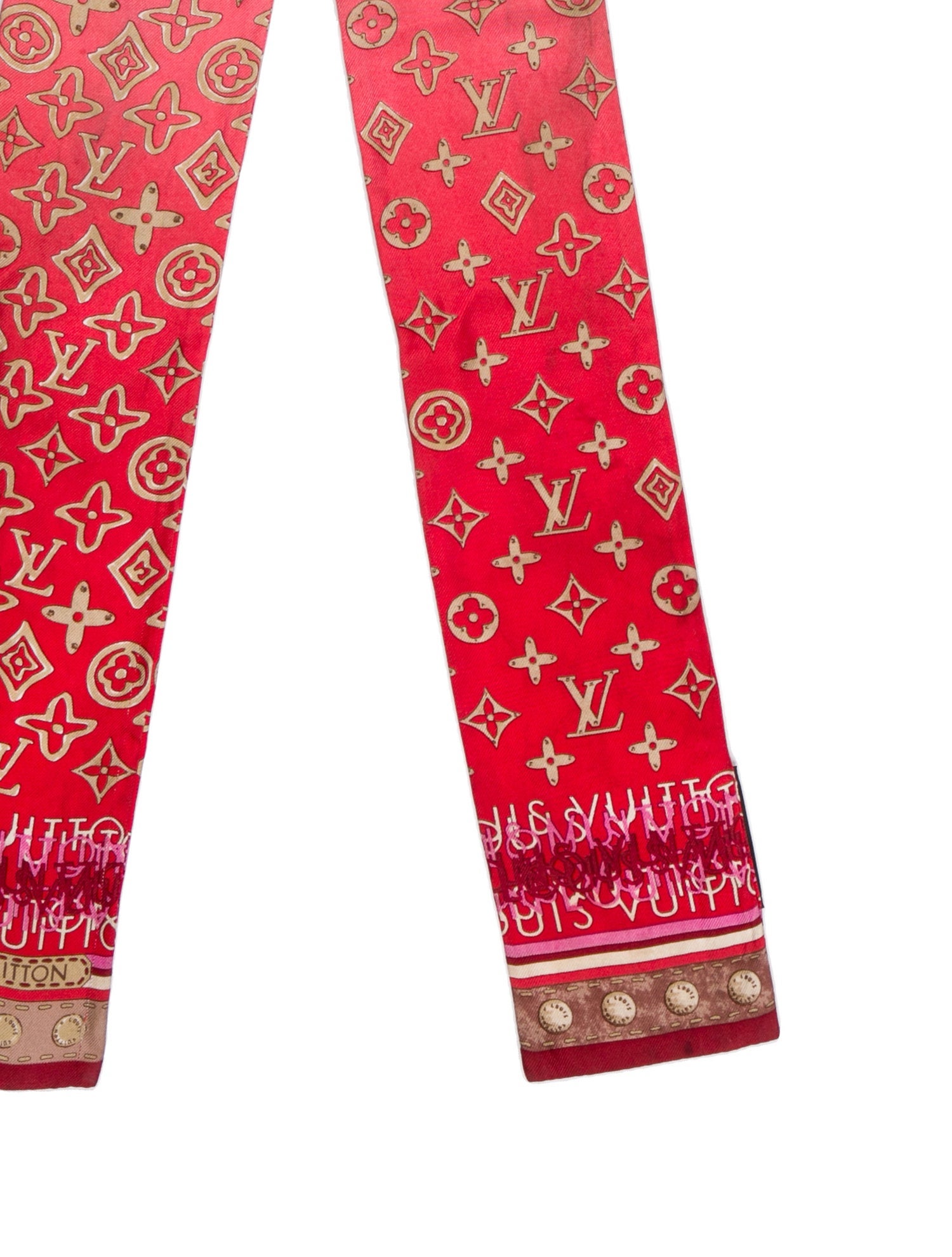 Louis Vuitton Silk LV Monogram Scarf - Brown Scarves and Shawls ...