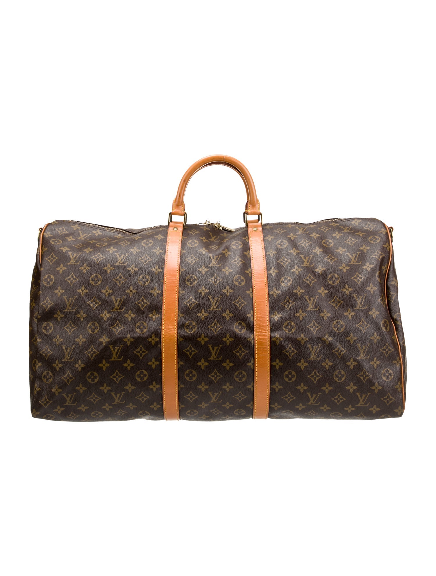 Louis Vuitton LV Monogram Keepall Bandouliere 60 Vintage - Brown Luggage and Travel, Handbags ...