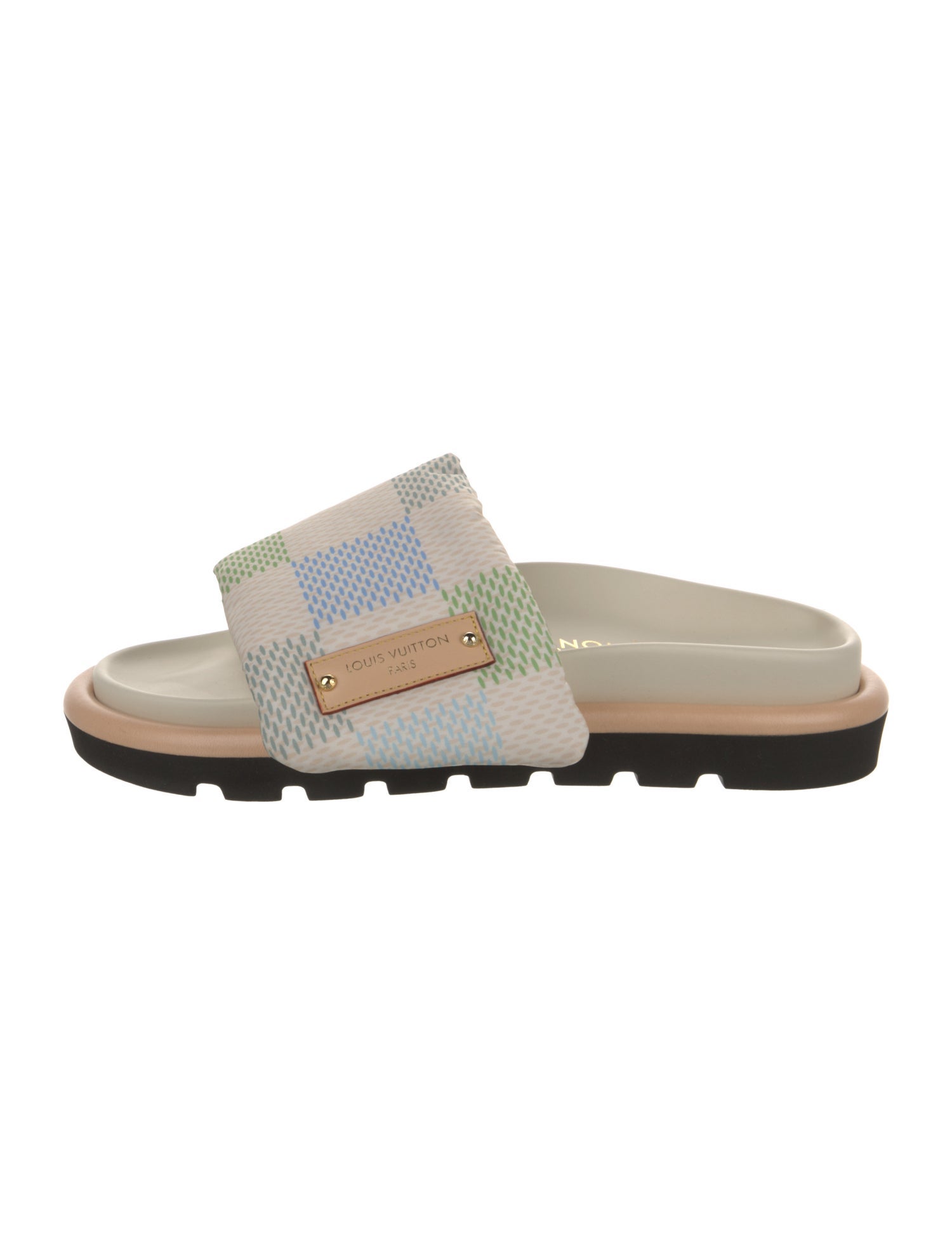 Louis Vuitton Nylon Patterned Slides - Neutrals Sandals, Shoes ...