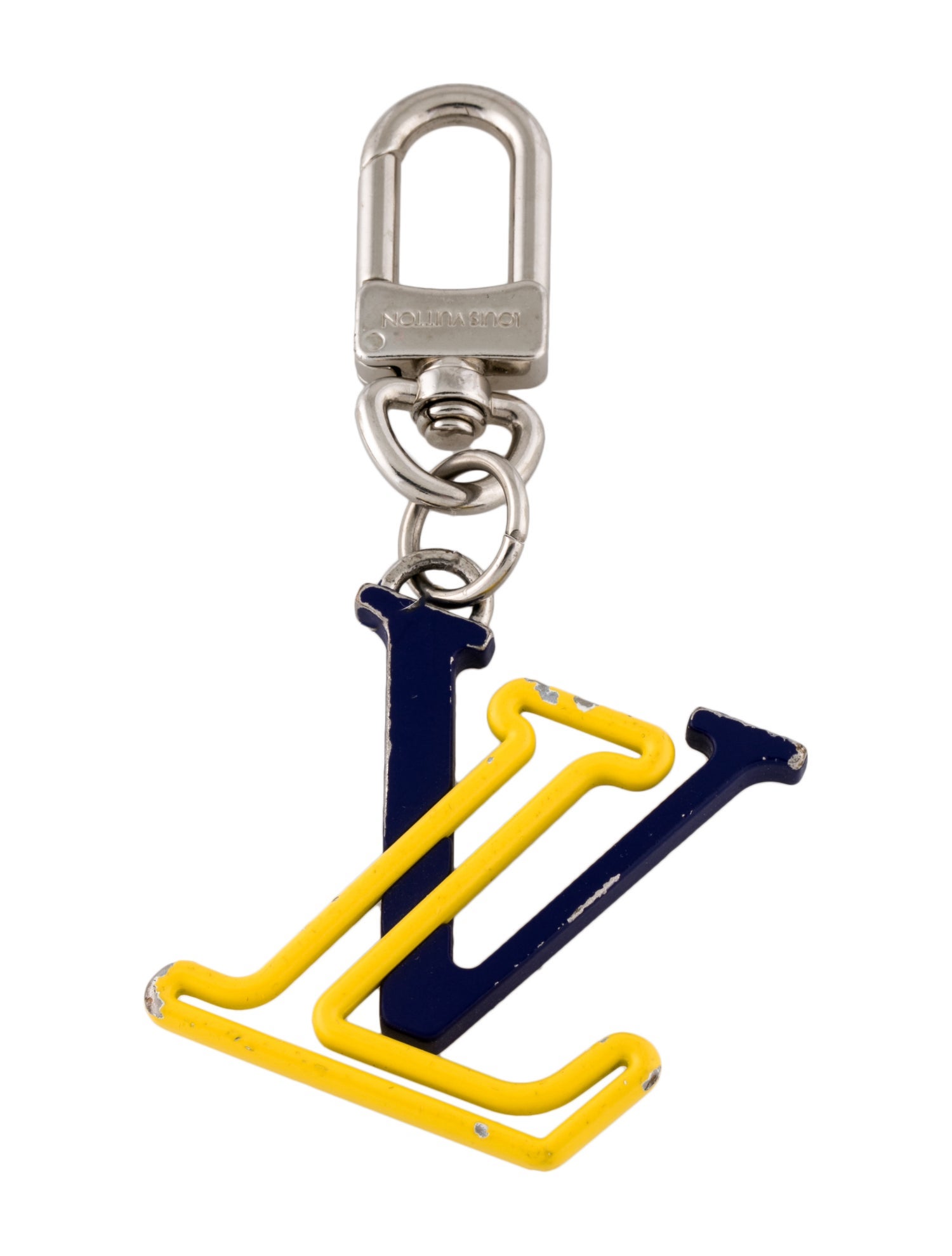 Louis Vuitton 2021 LV Line Bag Charm & Key Holder w/ Tags - Blue ...