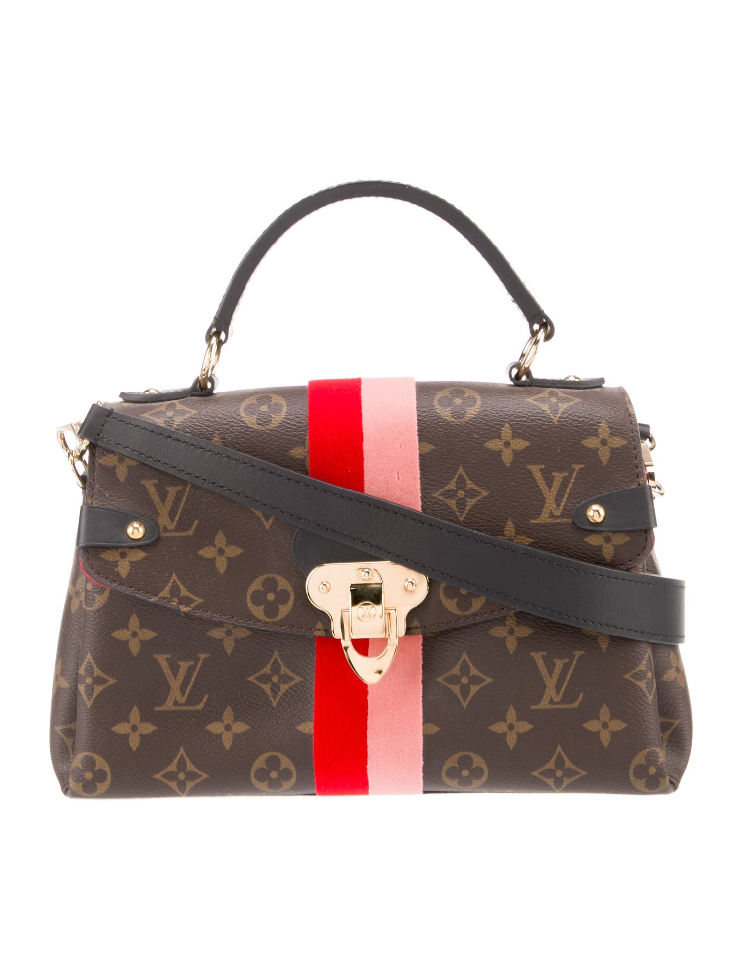 Louis Vuitton LV Monogram Top Handle Bag BB - Brown Handle Bags ...
