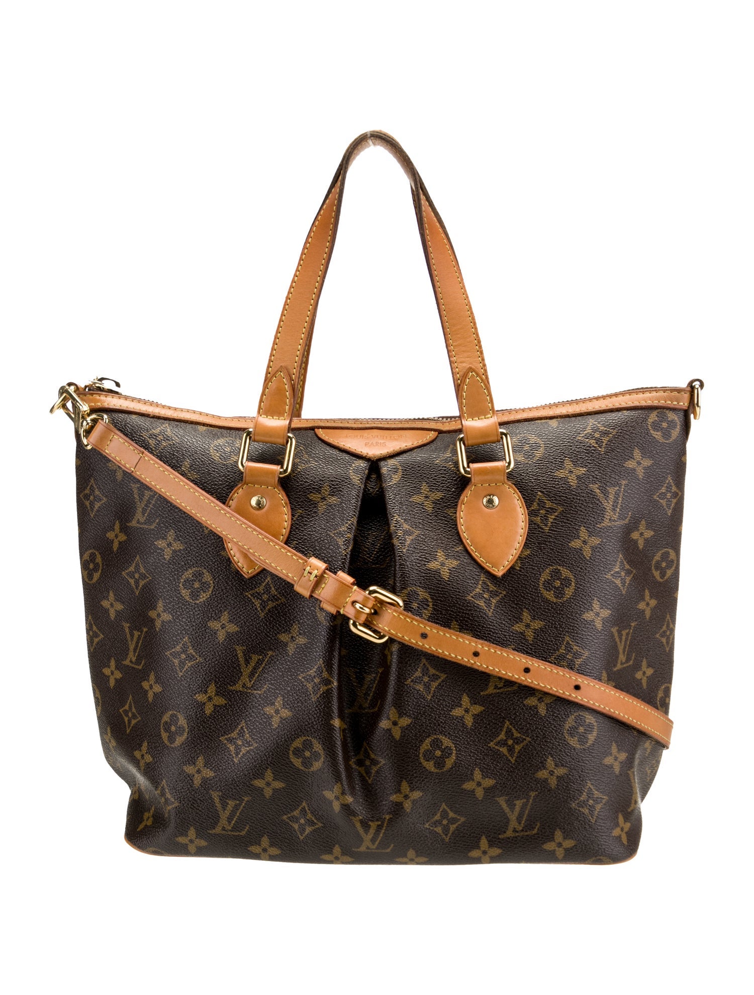 Louis Vuitton LV Monogram Palermo PM - Brown Handle Bags, Handbags ...