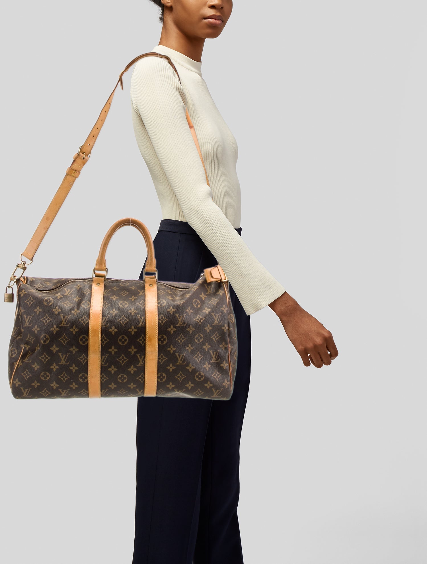 Louis Vuitton LV Monogram Keepall Bandouliere 45 Vintage - Brown Luggage and Travel, Handbags ...