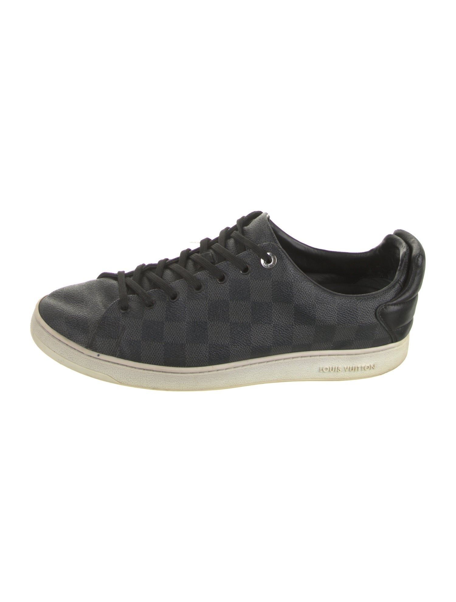 Louis Vuitton Damier Graphite Pattern Sneakers - Black Sneakers, Shoes ...