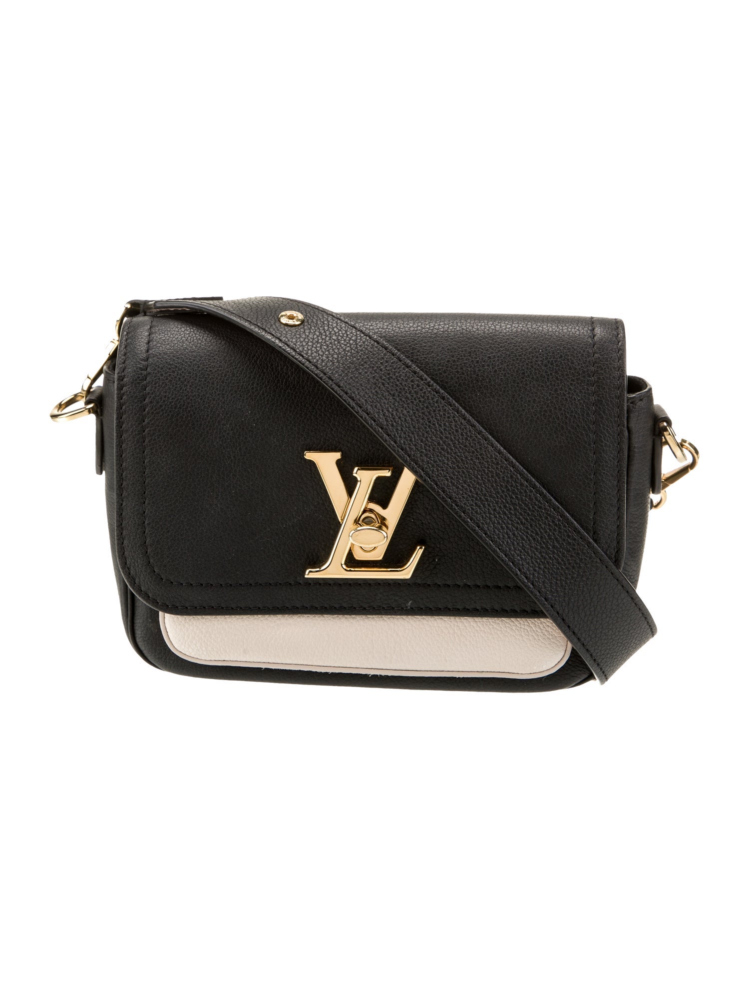 Louis Vuitton Leather Lockme - Black Shoulder Bags, Handbags ...