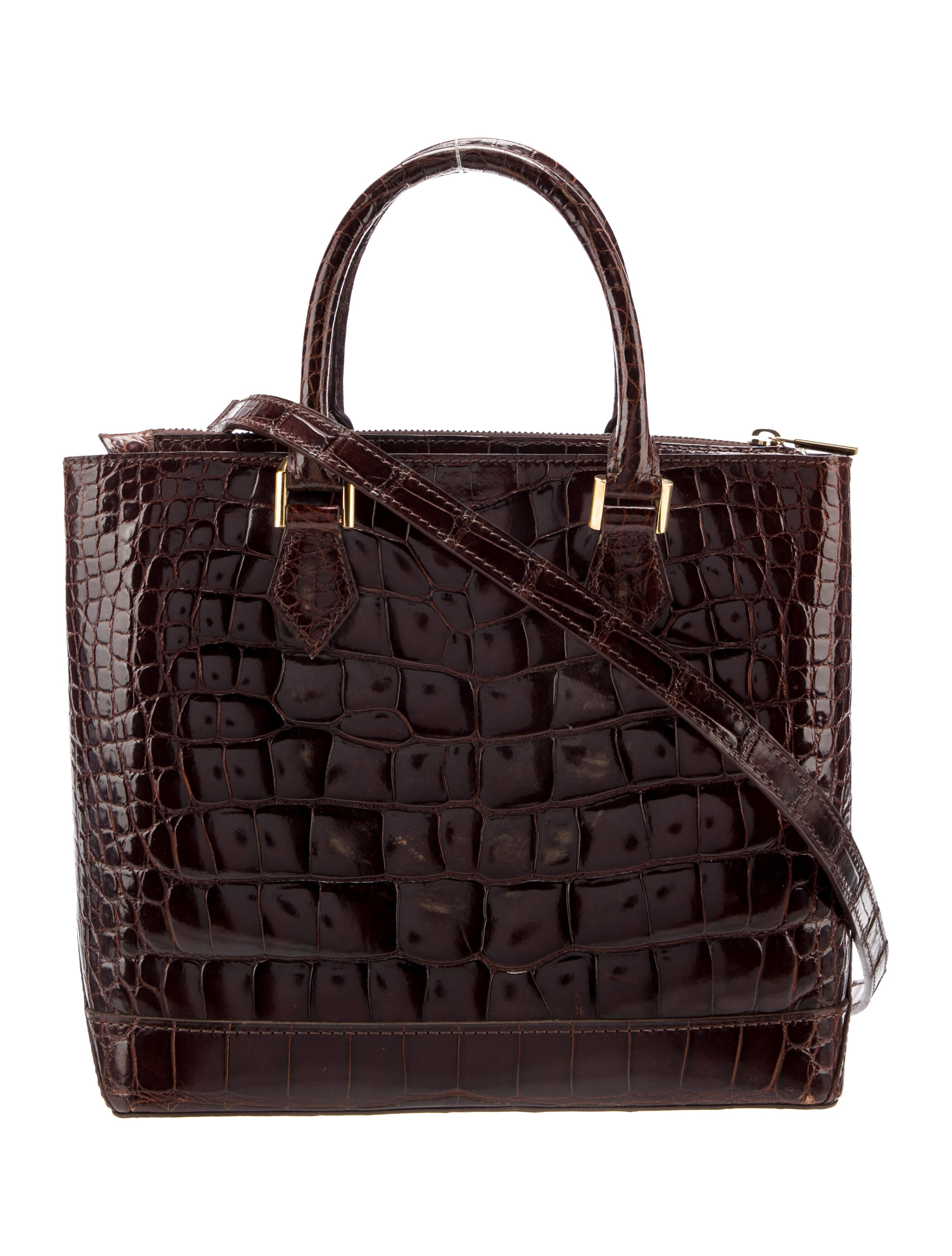 Louis Vuitton Alligator Lancelot Bag - Brown Handle Bags, Handbags ...
