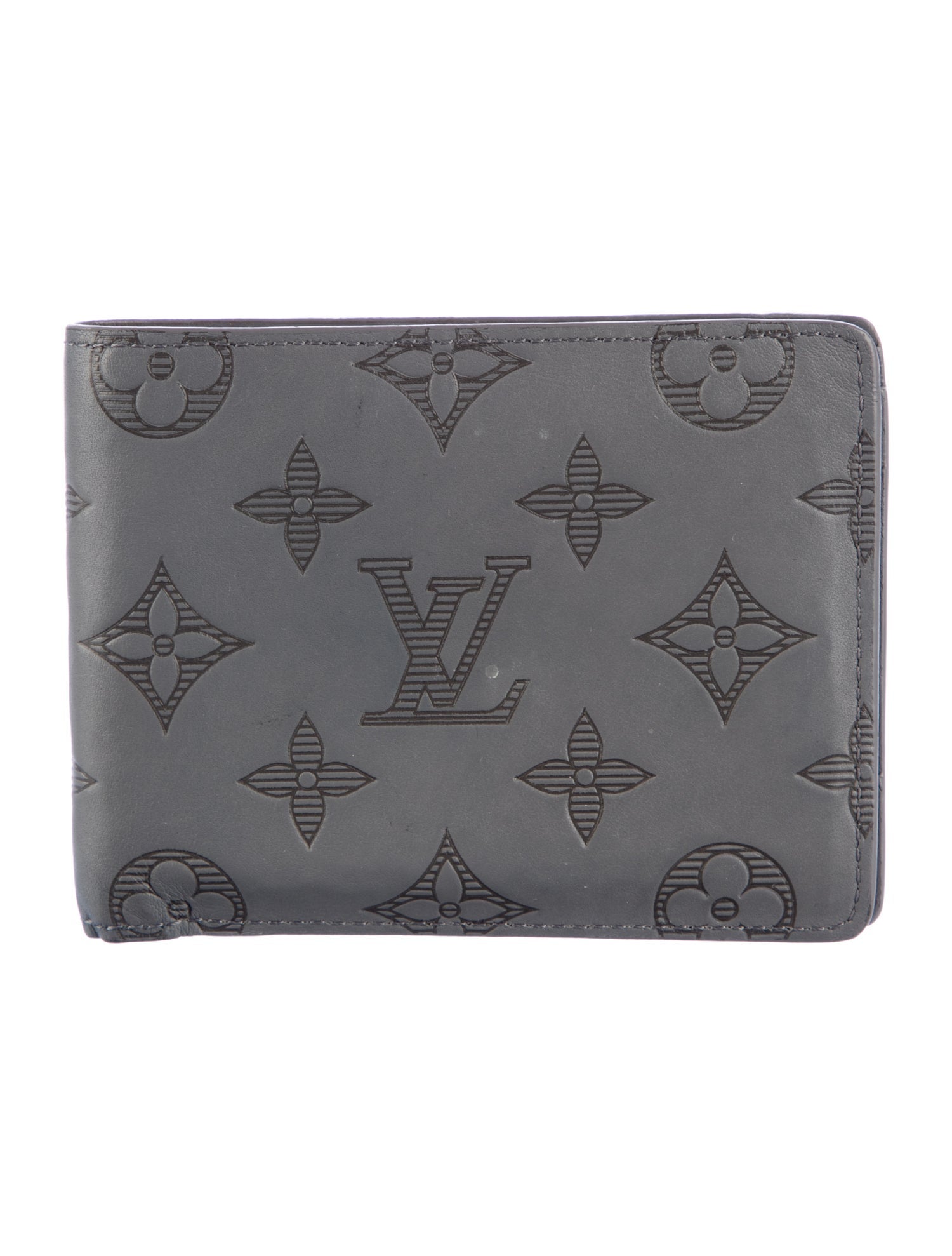 Louis Vuitton LV Monogram Leather Multiple Wallet - Grey Wallets ...