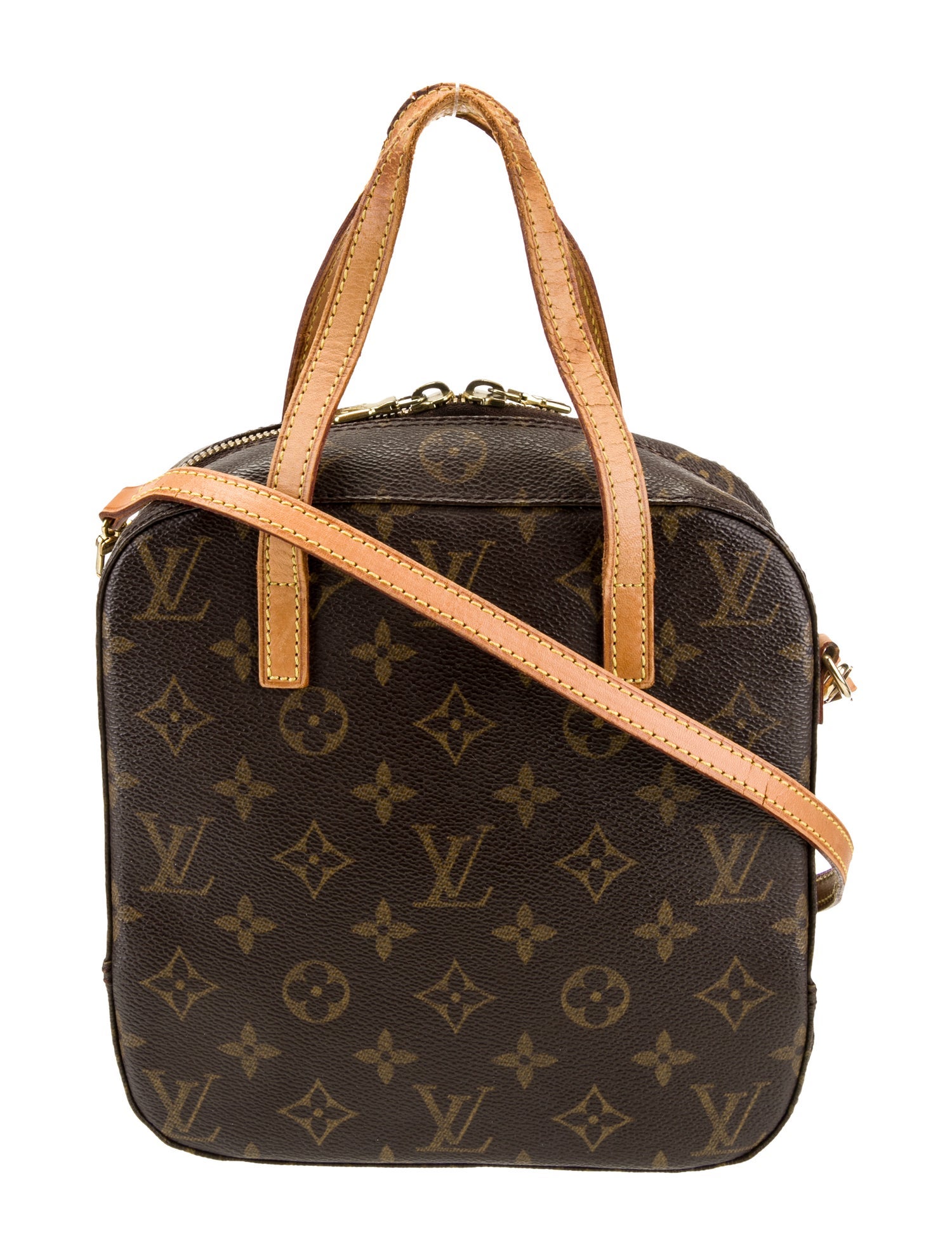 Louis Vuitton LV Monogram Spontini Vintage - Brown Handle Bags ...