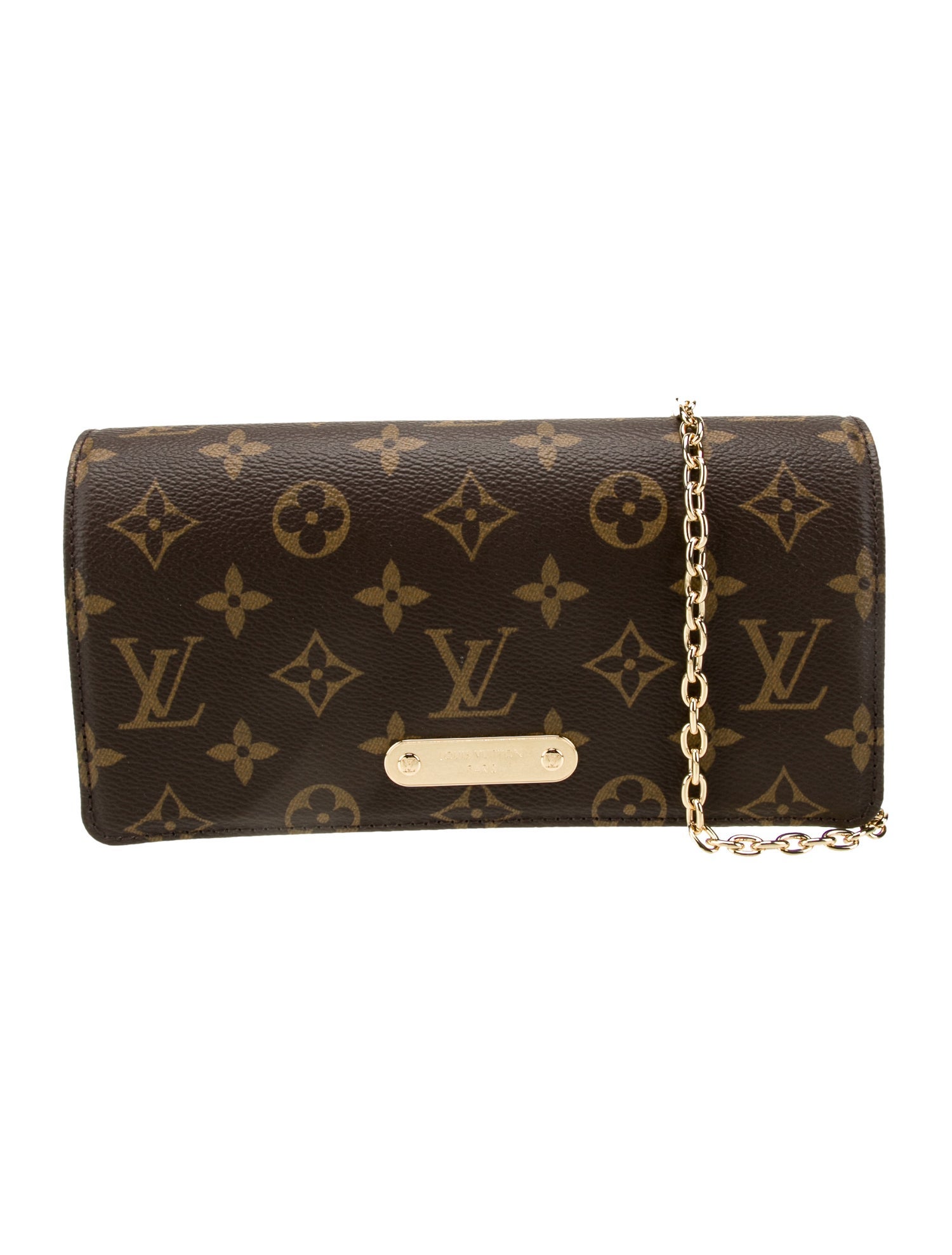 Louis Vuitton LV Monogram Wallet On Chain Lily - Brown Crossbody Bags ...