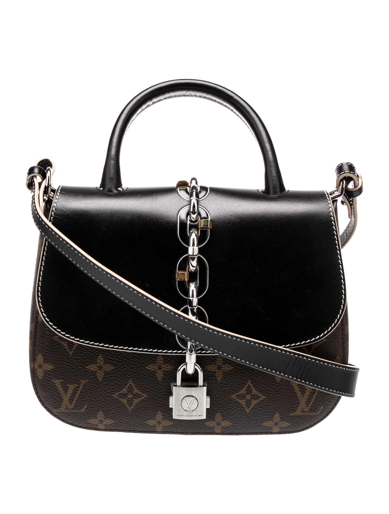 Louis Vuitton LV Monogram Chain It - Brown Handle Bags, Handbags ...