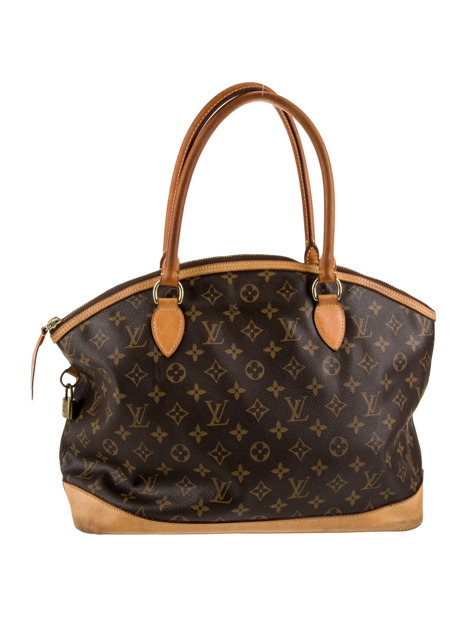 Louis Vuitton LV Monogram Lockit Horizontal Vintage - Brown Handle Bags ...