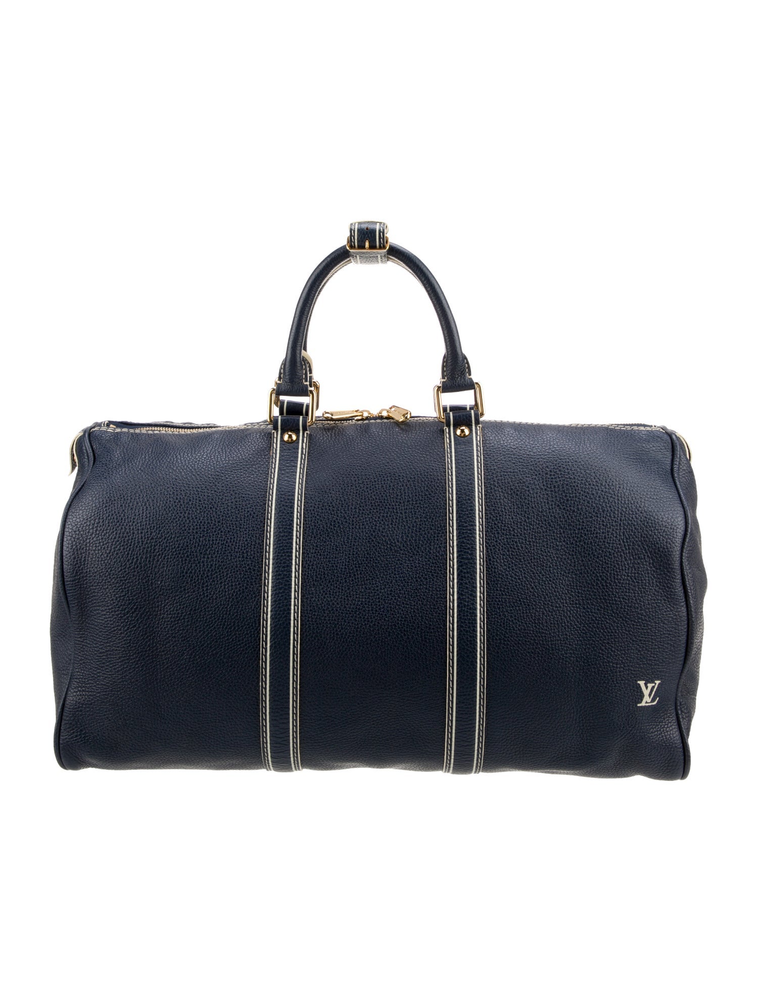 Louis Vuitton Taiga Leather Weekender Bag - Blue Weekenders, Bags ...
